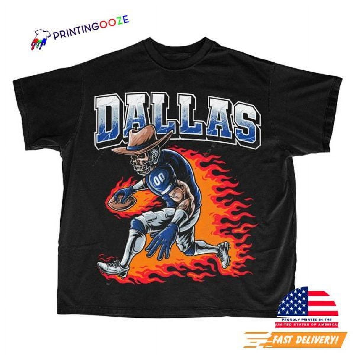 Dallas Ghost Rider Football Shirt Cowboys Merch - Walmart.com