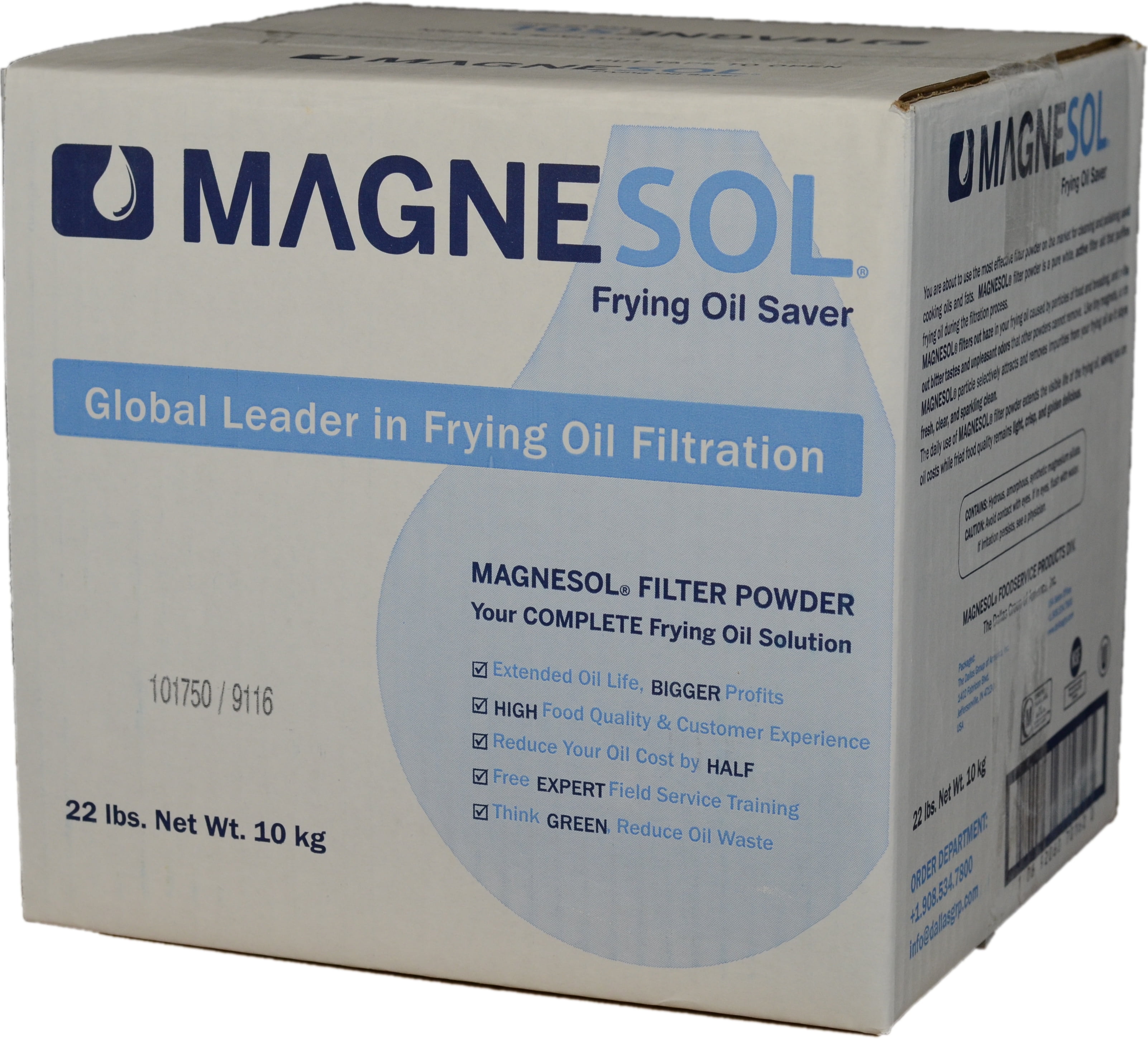 Grupo Dallas Magnesol XL Fryer Filter Powder, 22 Lbs Box, Oil Life ...