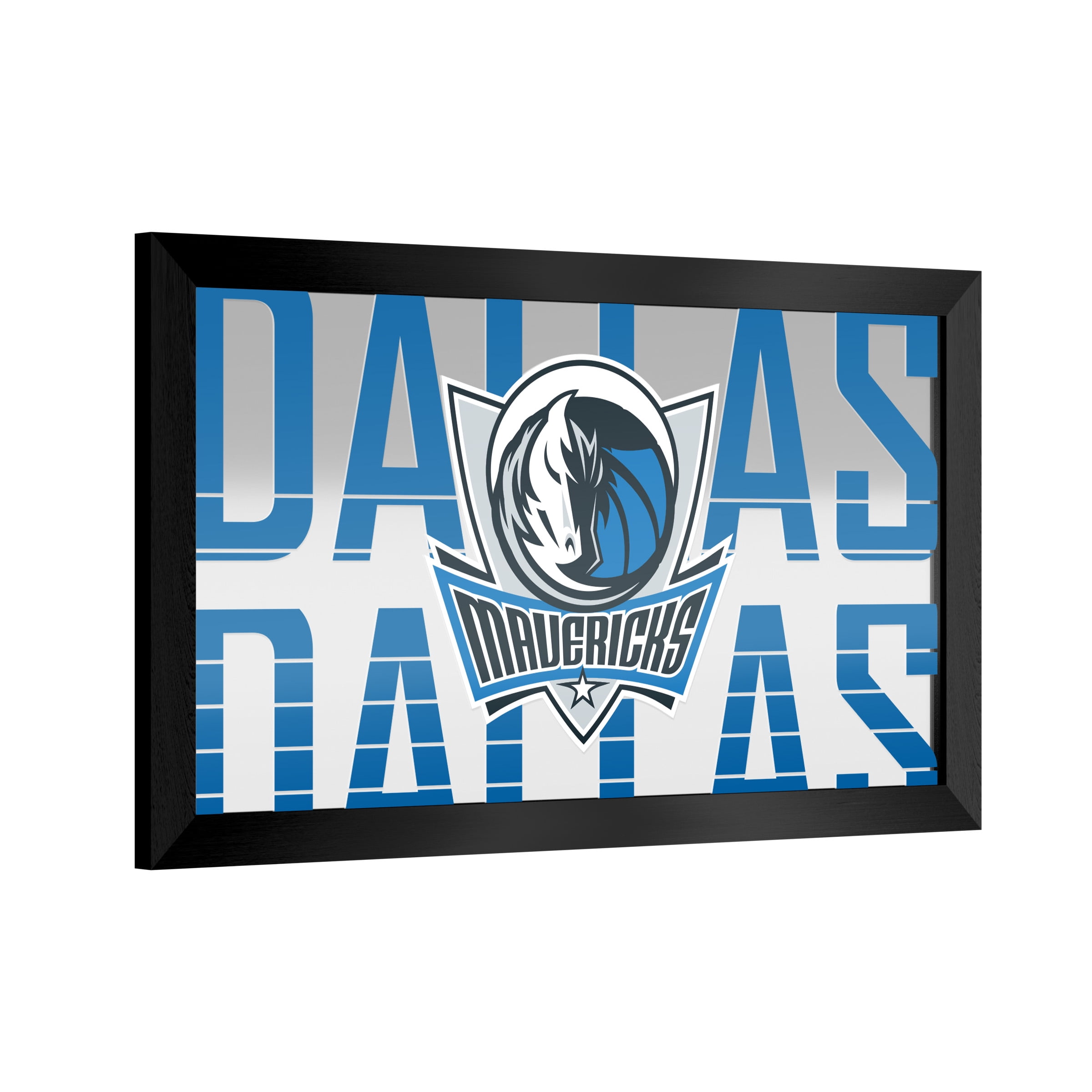 Dallas Mavericks City Ready-To-Hang Black Framed Wall Mirror - Walmart.com