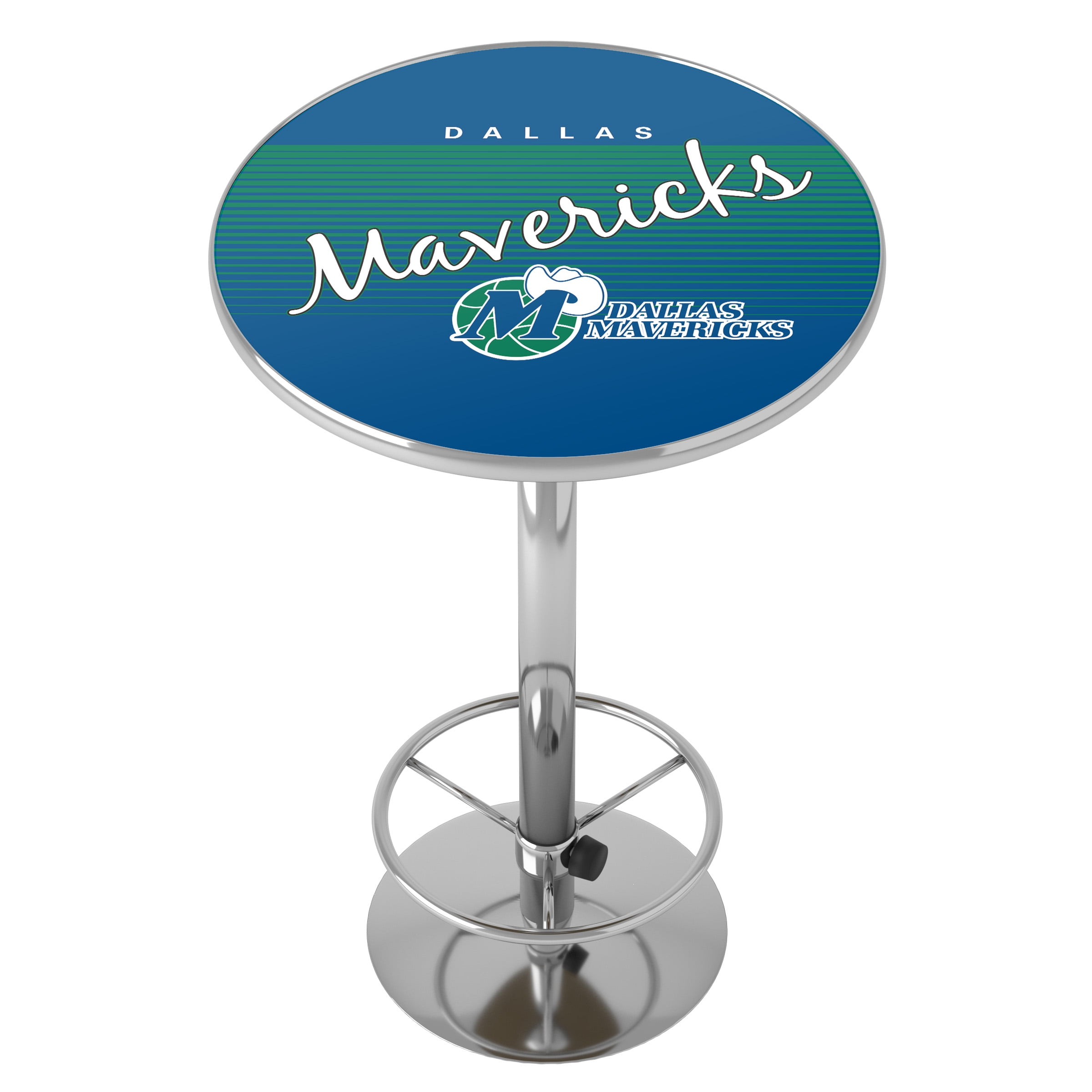 Dallas Mavericks Hardwood Classics Bar Table with Adjustable Footrest ...