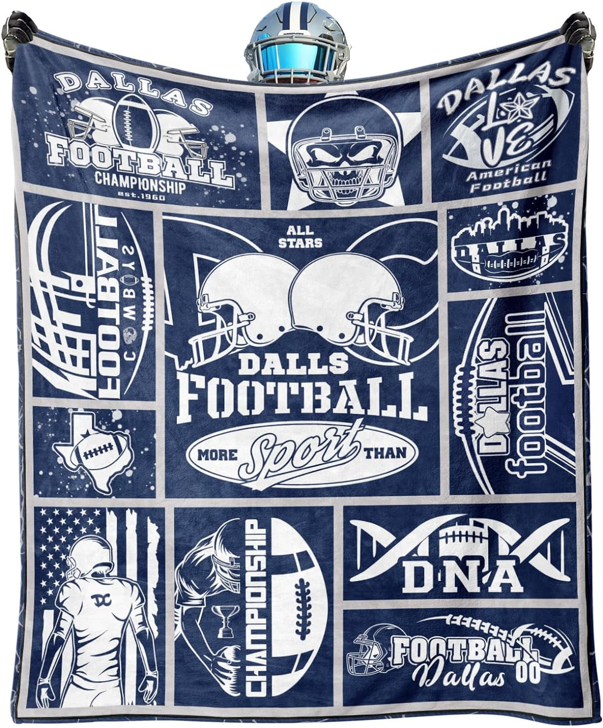 Dallas Plush Blanket, Football Sport, Football Team Color Blanket Gifts ...