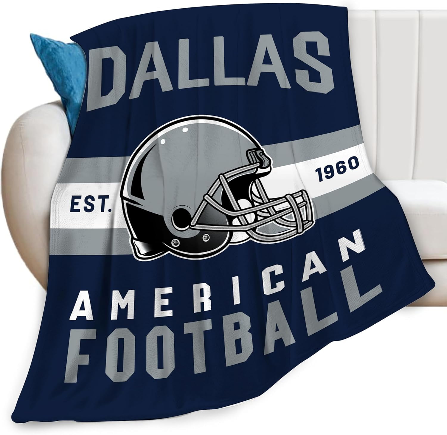 Dallas Print Blanket American Football Throw Blankets Couch Sofa Bed ...
