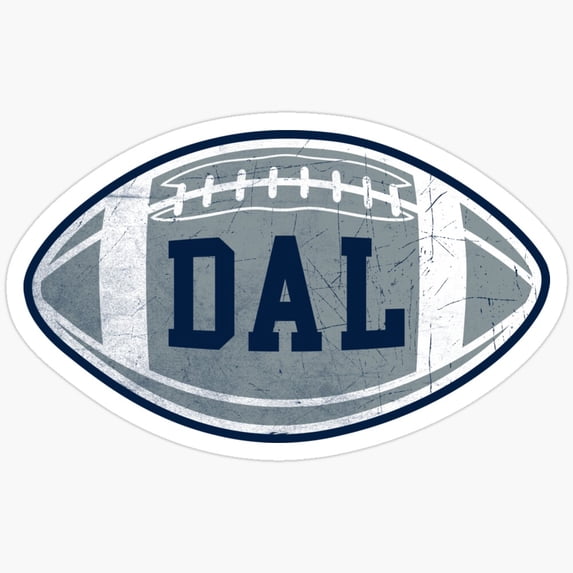 Dallas Retro Throwback Football Sticker Phone Decal Water Bottle ...