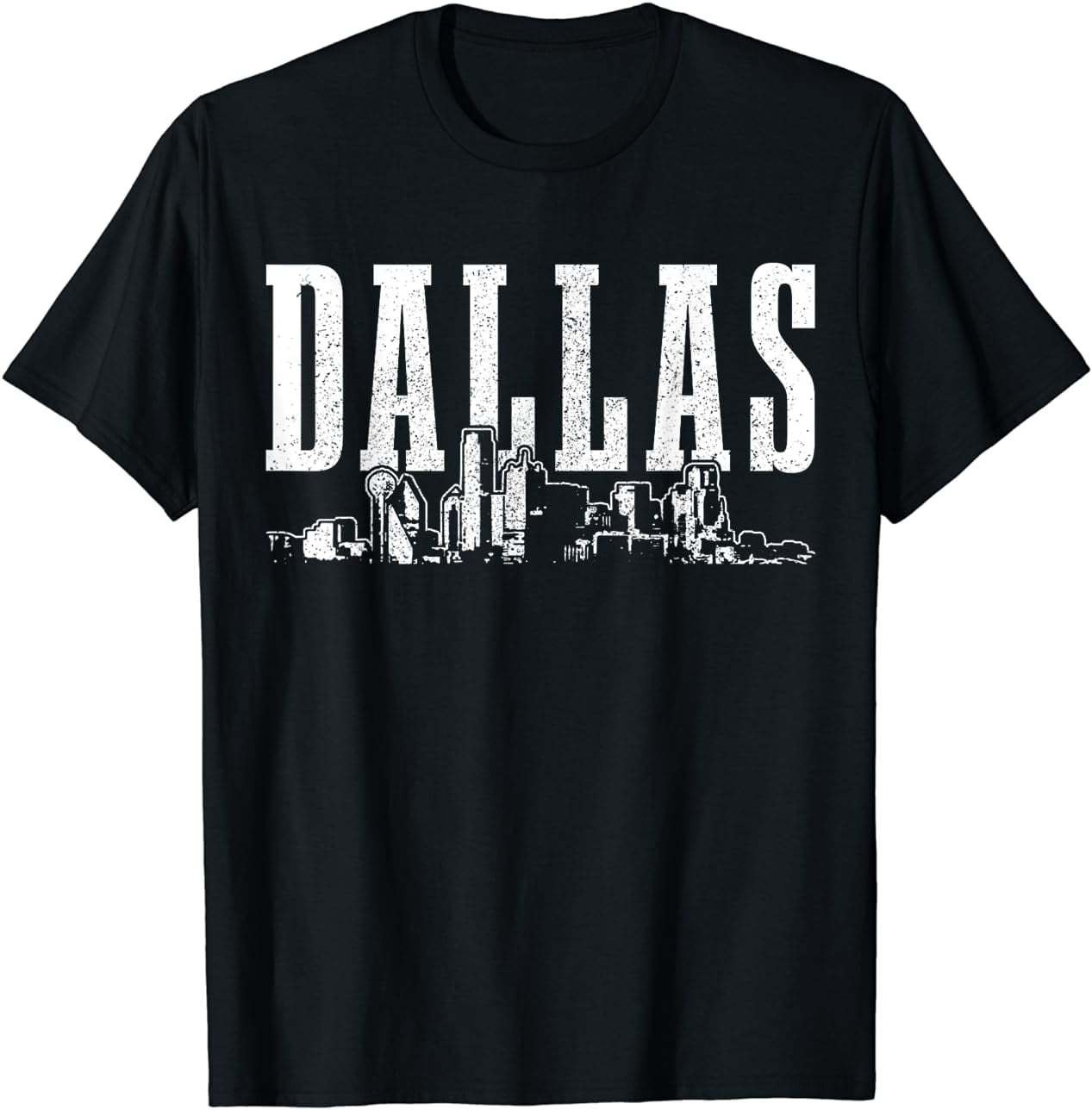 Dallas Skyline Pride Vintage Dallas Texas Cotton T-Shirt - Walmart.com