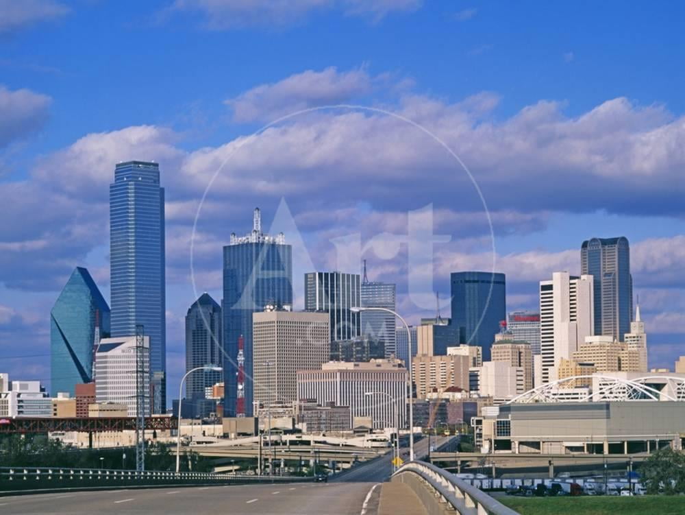 Dallas Skyline, Scenic Unframed Photographic Print Wall Art by Murat ...