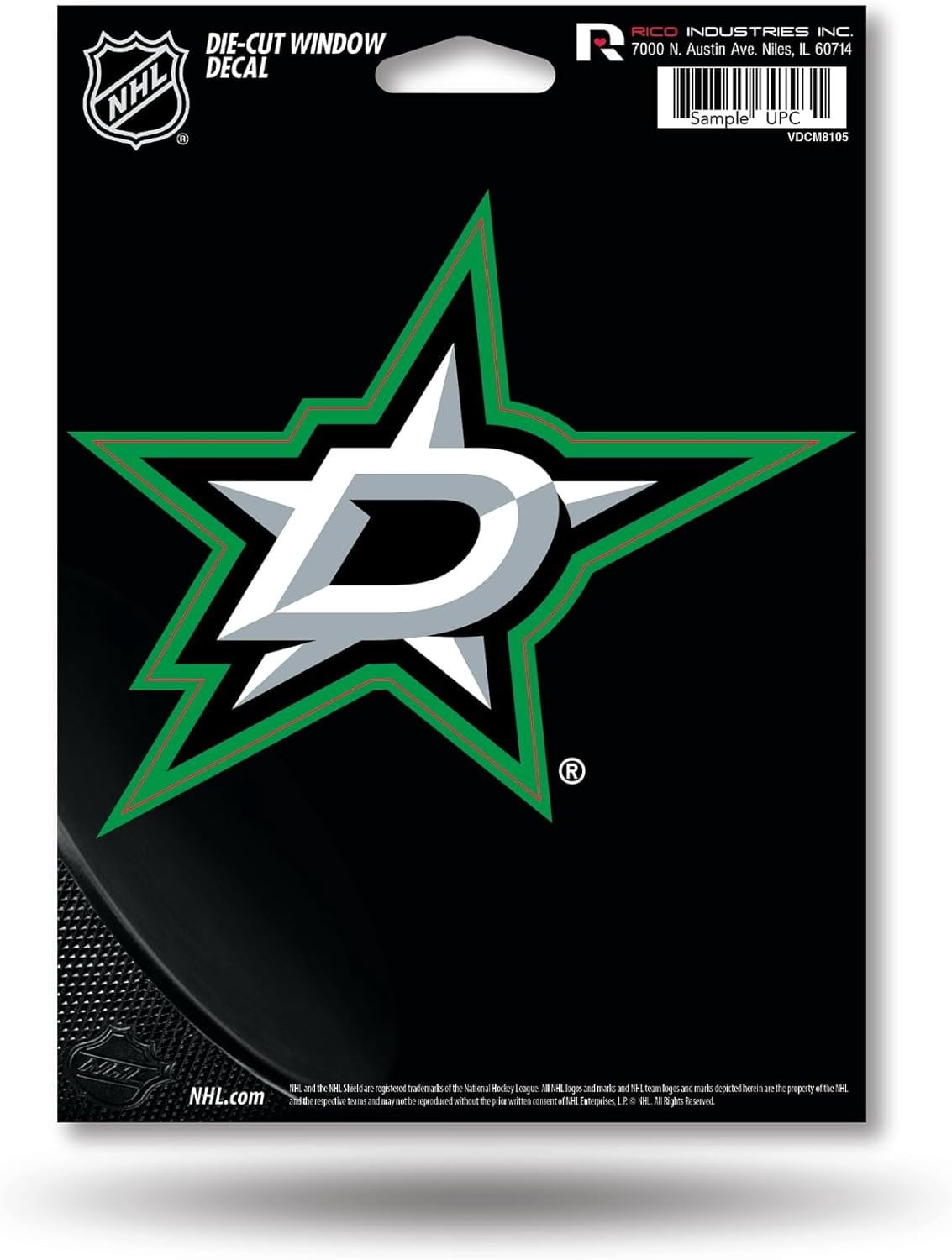 Dallas Stars 5 Inch Die Cut Decal Sticker, Flat Vinyl, Full Adhesive ...