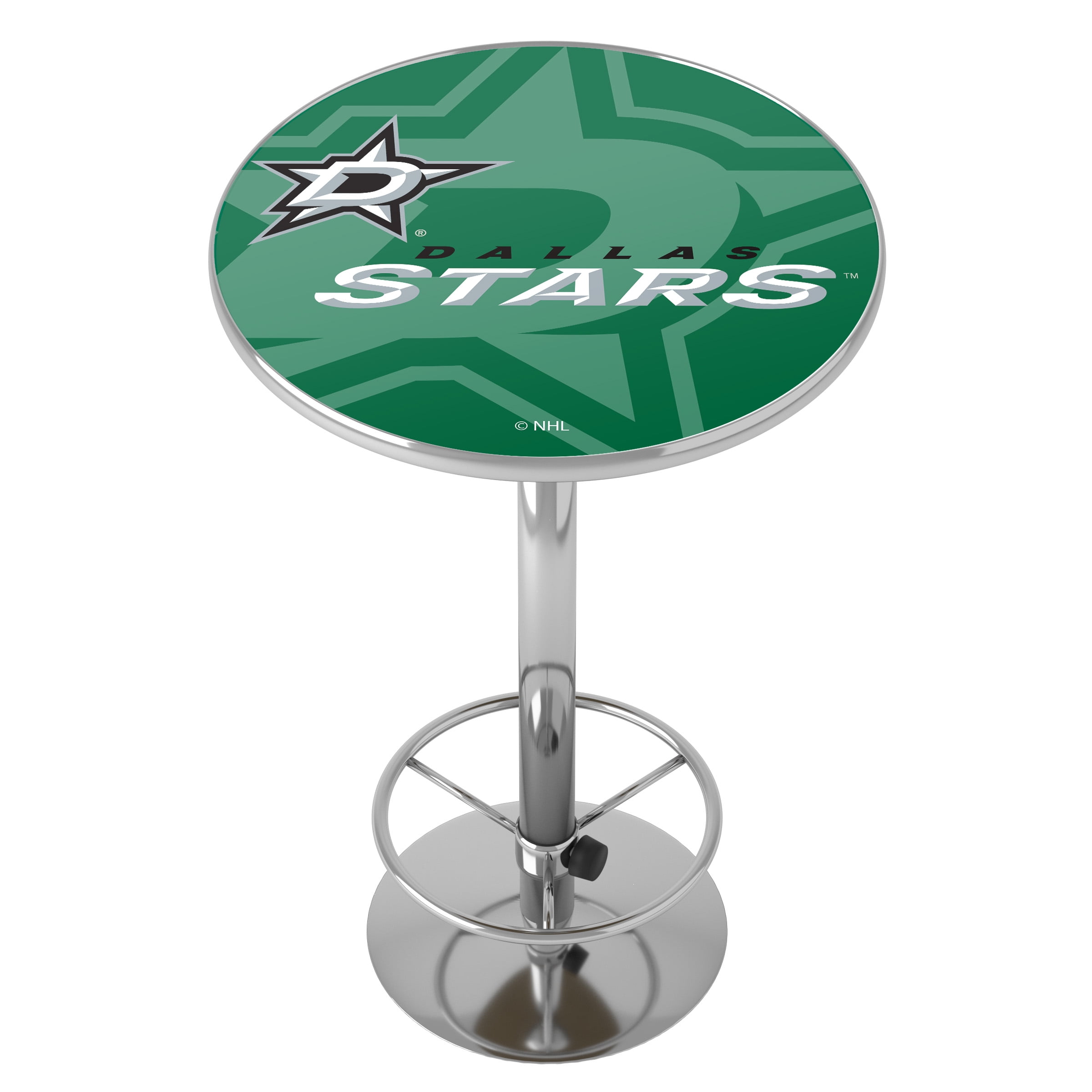 Dallas Stars Watermark Bar Table with Adjustable Footrest and Acrylic ...