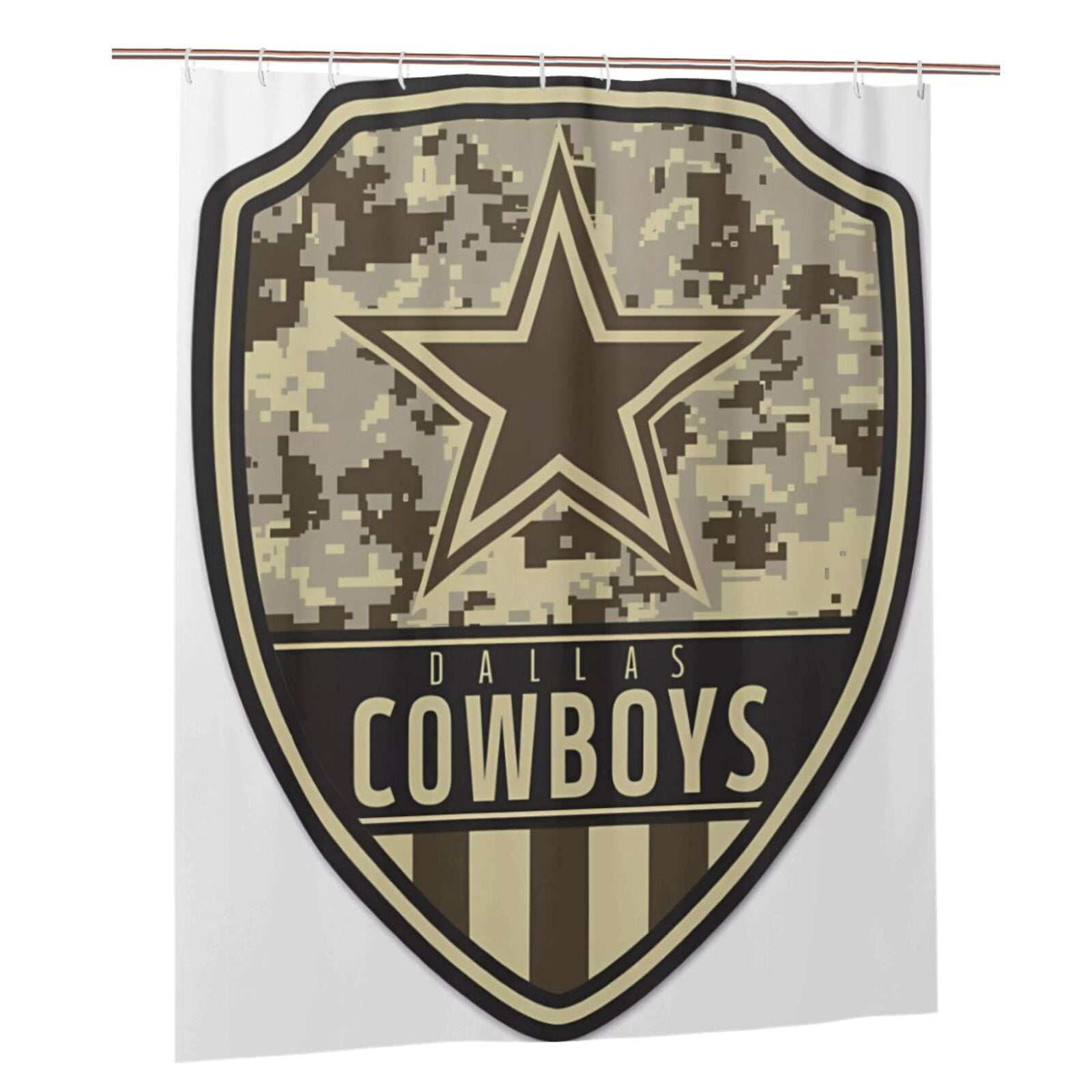 Dallas Stylish Football Shower Curtain 60x72in – Premium Polyester with ...