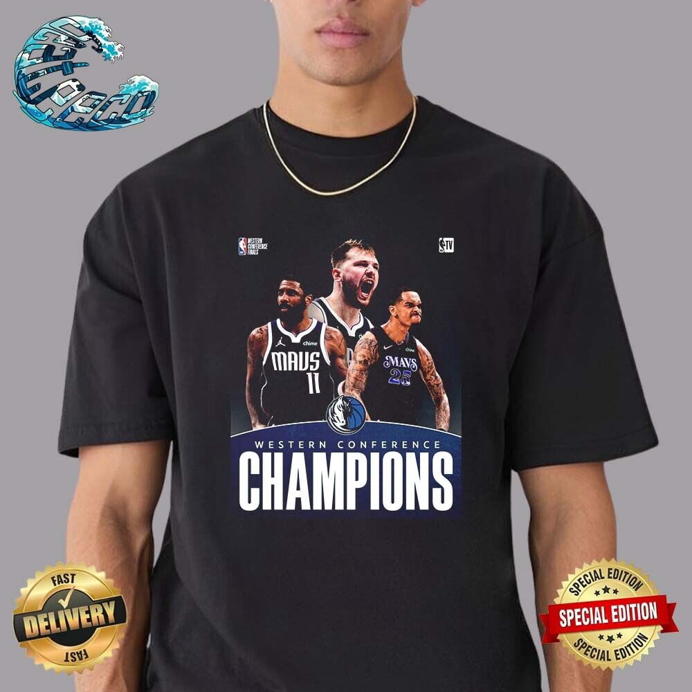 Dallas Team Mavericks Western Conference Champions 2024 T-Shirt ...