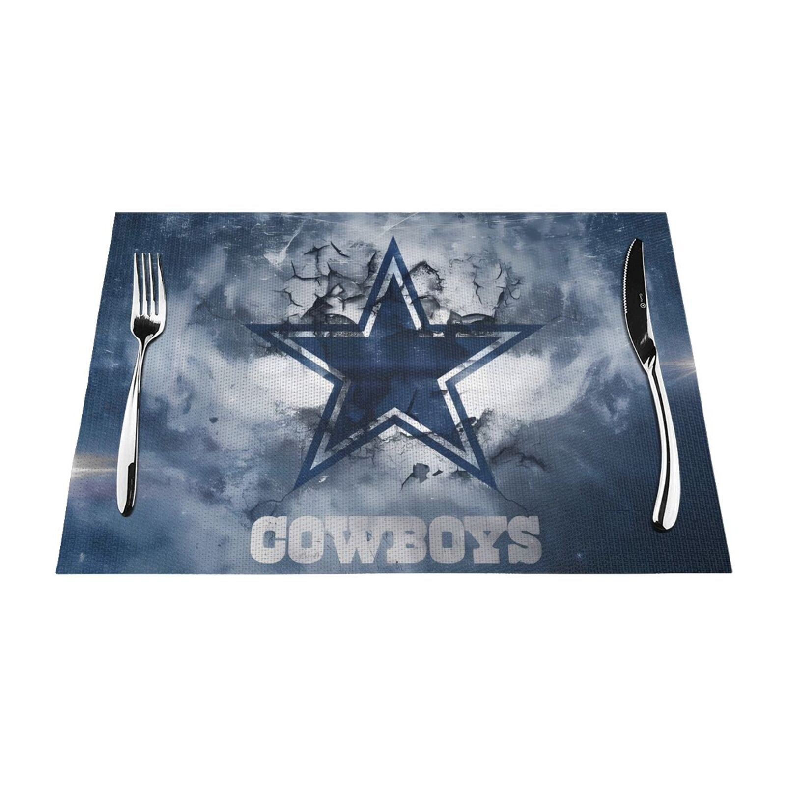 Dallas Team PVC Woven Dinner Plate Mat, Easy to Clean Table Mat, Oil ...