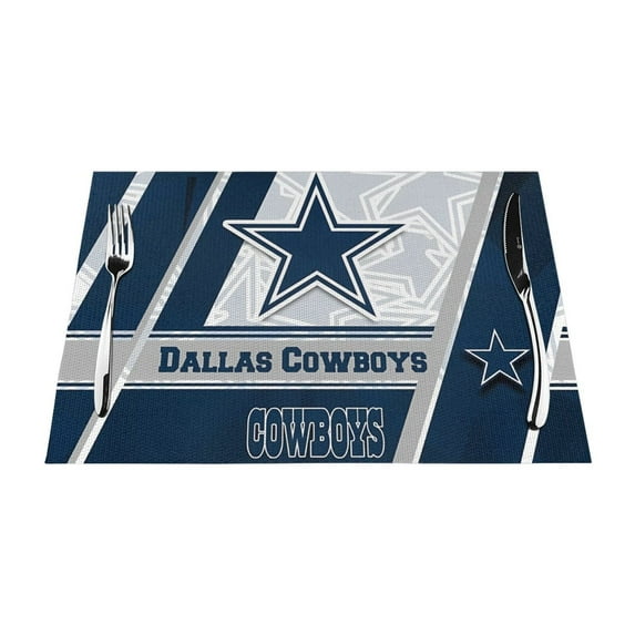 Dallas Team PVC Woven Dinner Plate Mat, Easy to Clean Table Mat, Oil ...