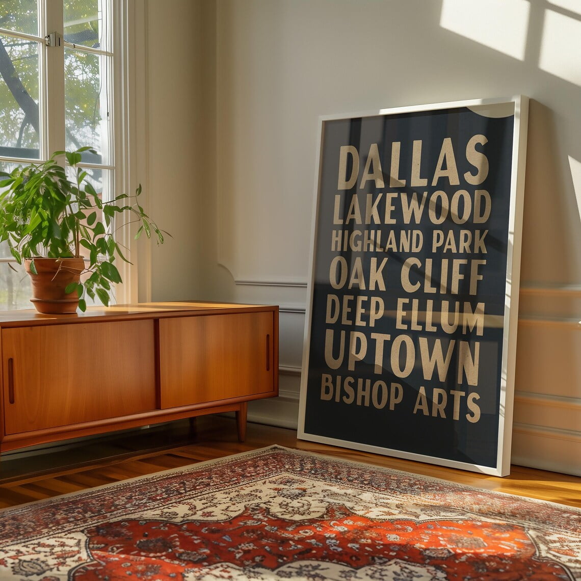 Dallas Texas Subway Scroll Wall Decor Texas Poster Typography Art Print ...