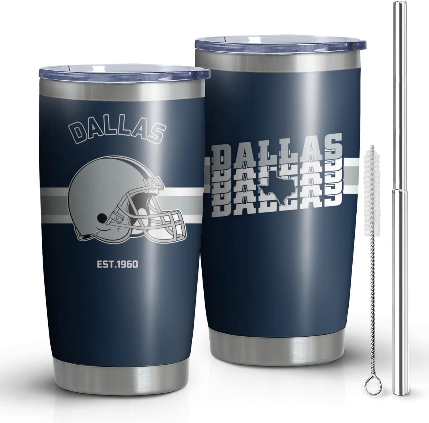 Dallas Tumbler Cup - Dallas Gifts for Men - 20 OZ Insulated Stainless ...