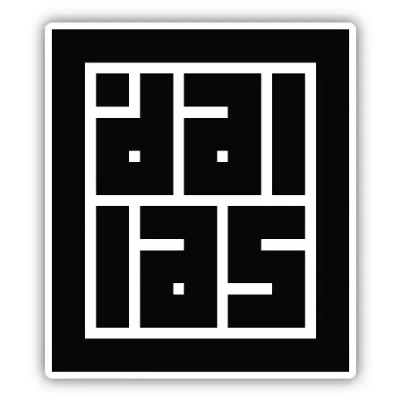 Dallas Usa State Slogan Sticker Phone Decal Water Bottle Stickers Car ...