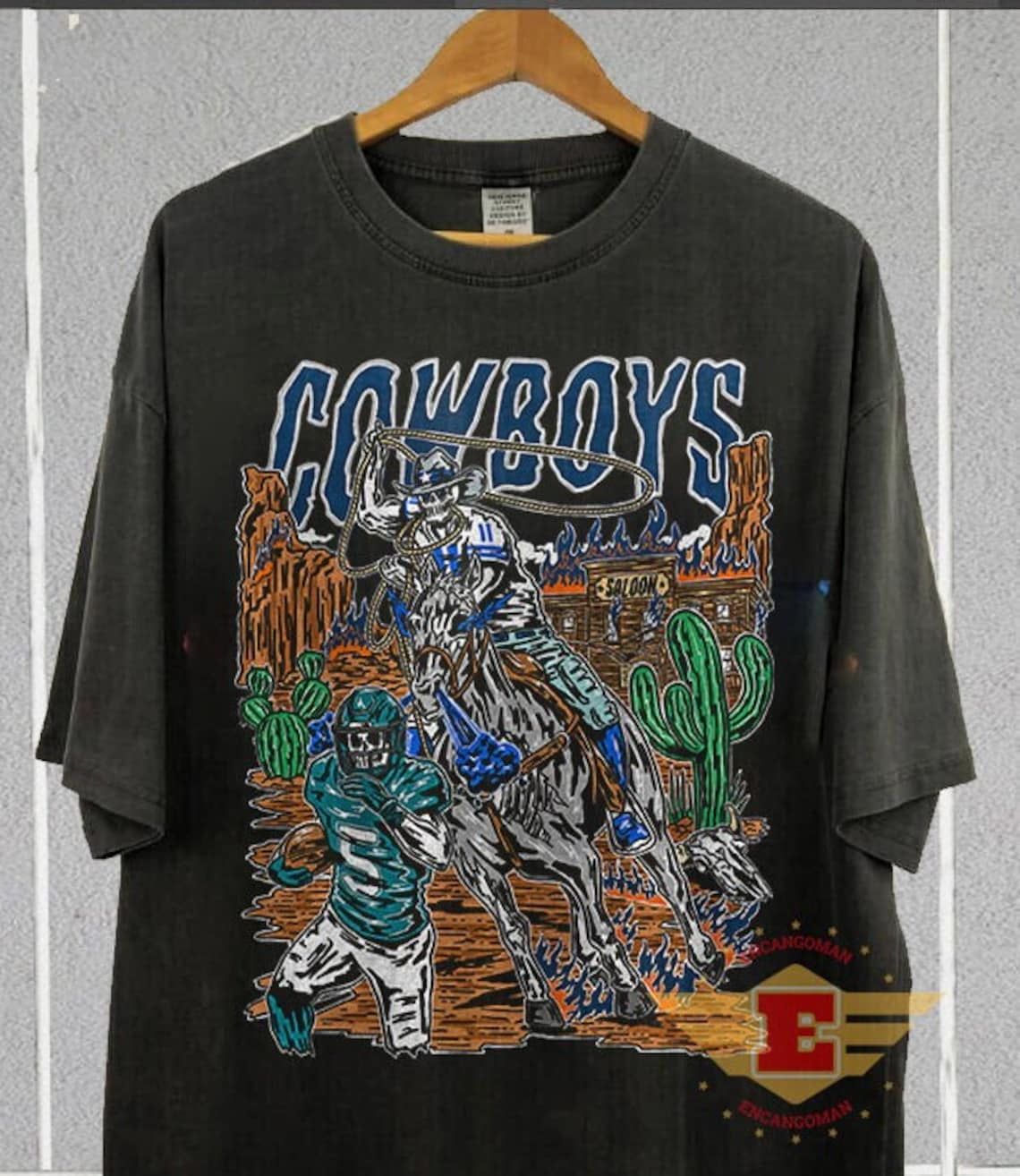 Dallas skeleton T-shirt, Football shirt,Sport Grey color,size 2XL ...