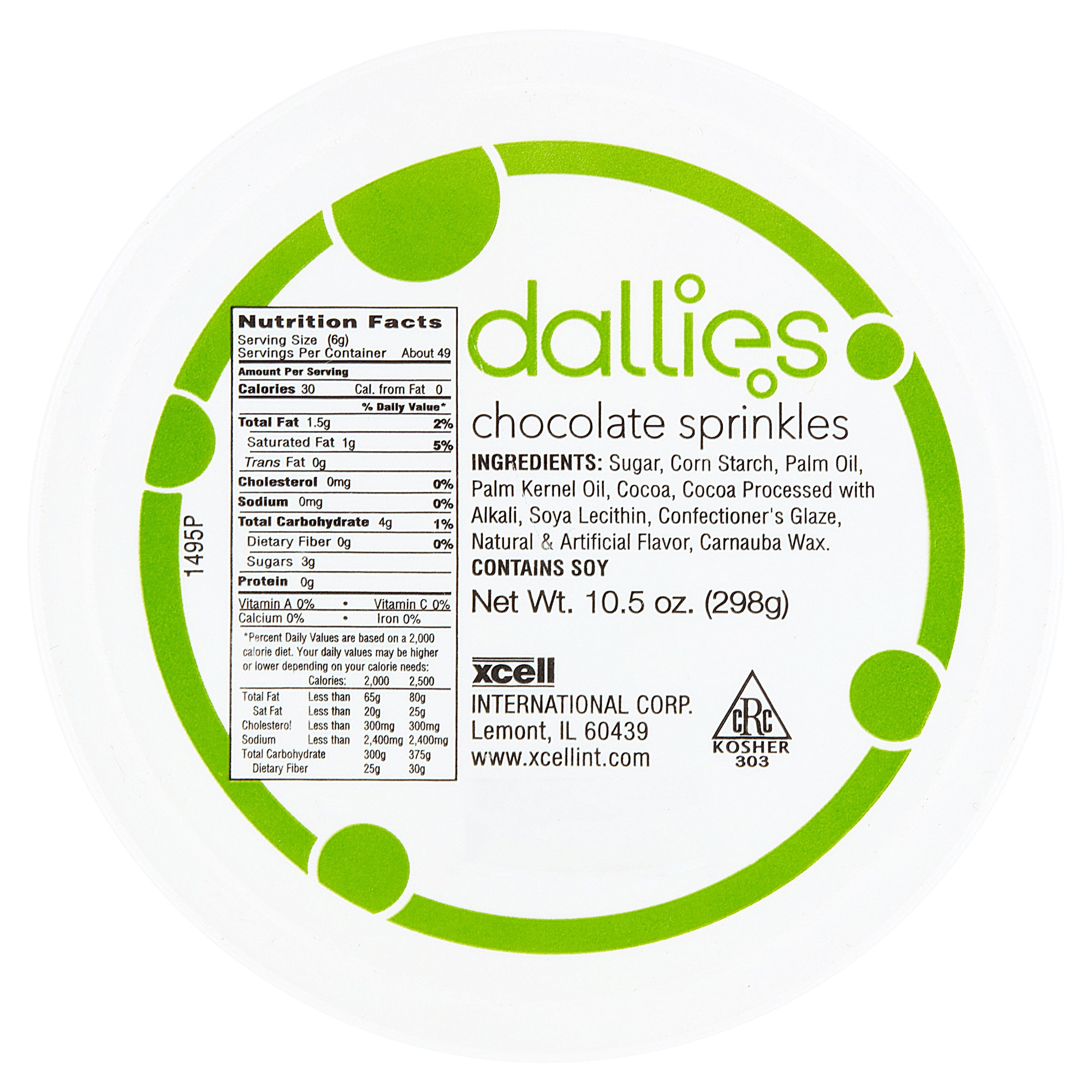 Dallies Chocolate Sprinkles, 10.5 oz - Walmart.com