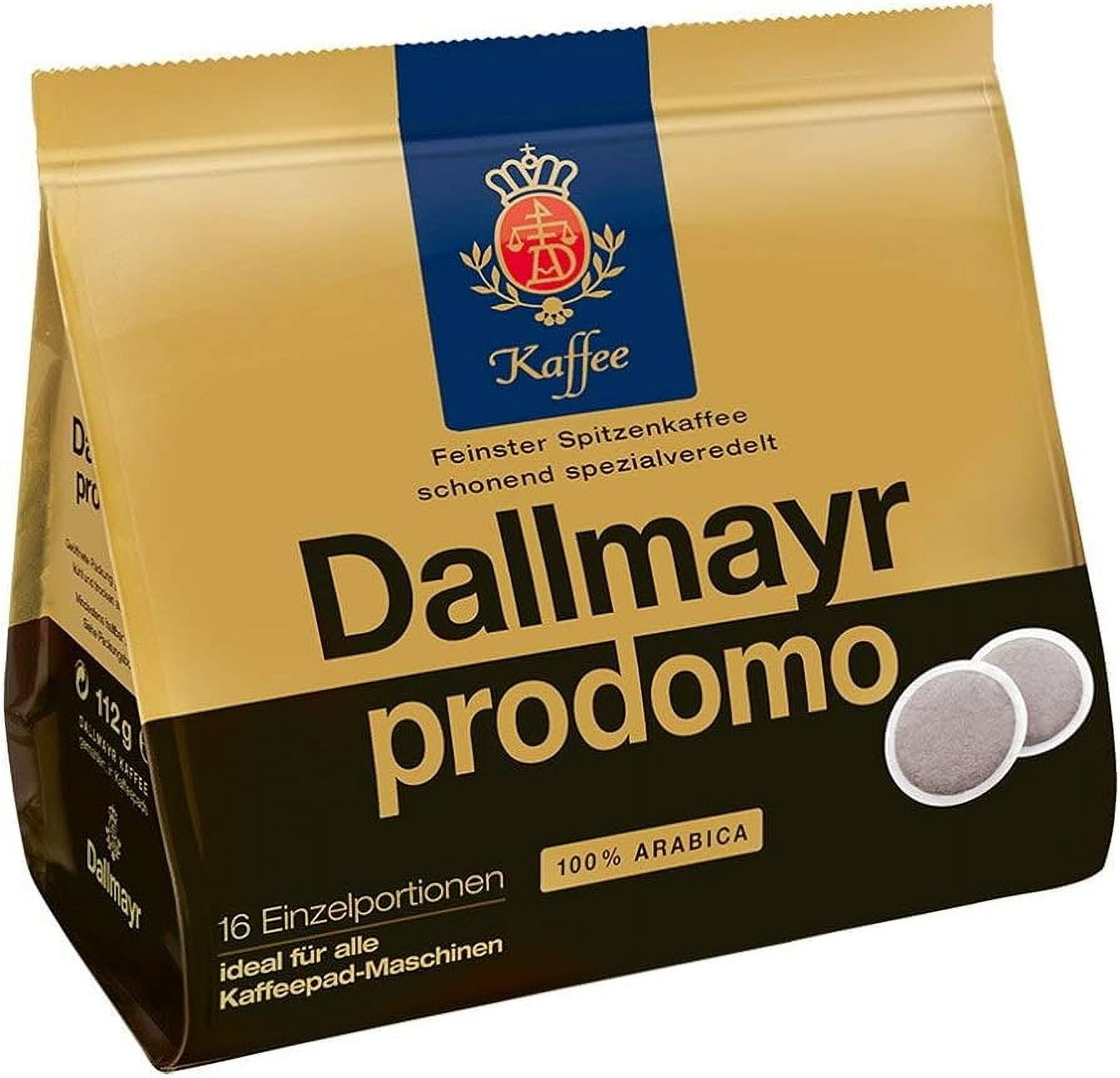 Dallmayr PRODOMO Coffee pads for SENSEO machines -16 pads- - Walmart.com