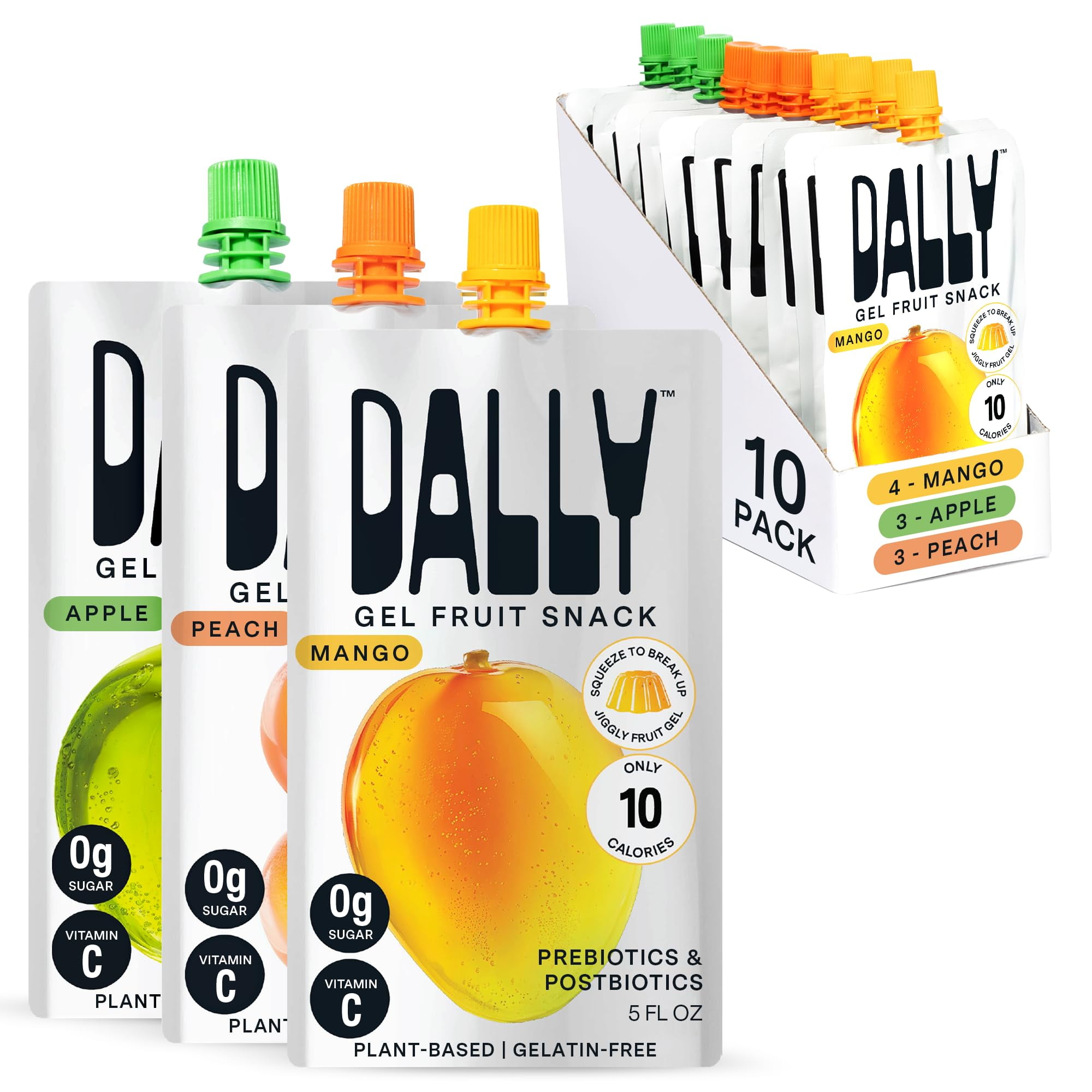 Dally Drinkable Konjac Jelly DMF15 Variety Pack - (10 Pack) Jelly Fruit ...
