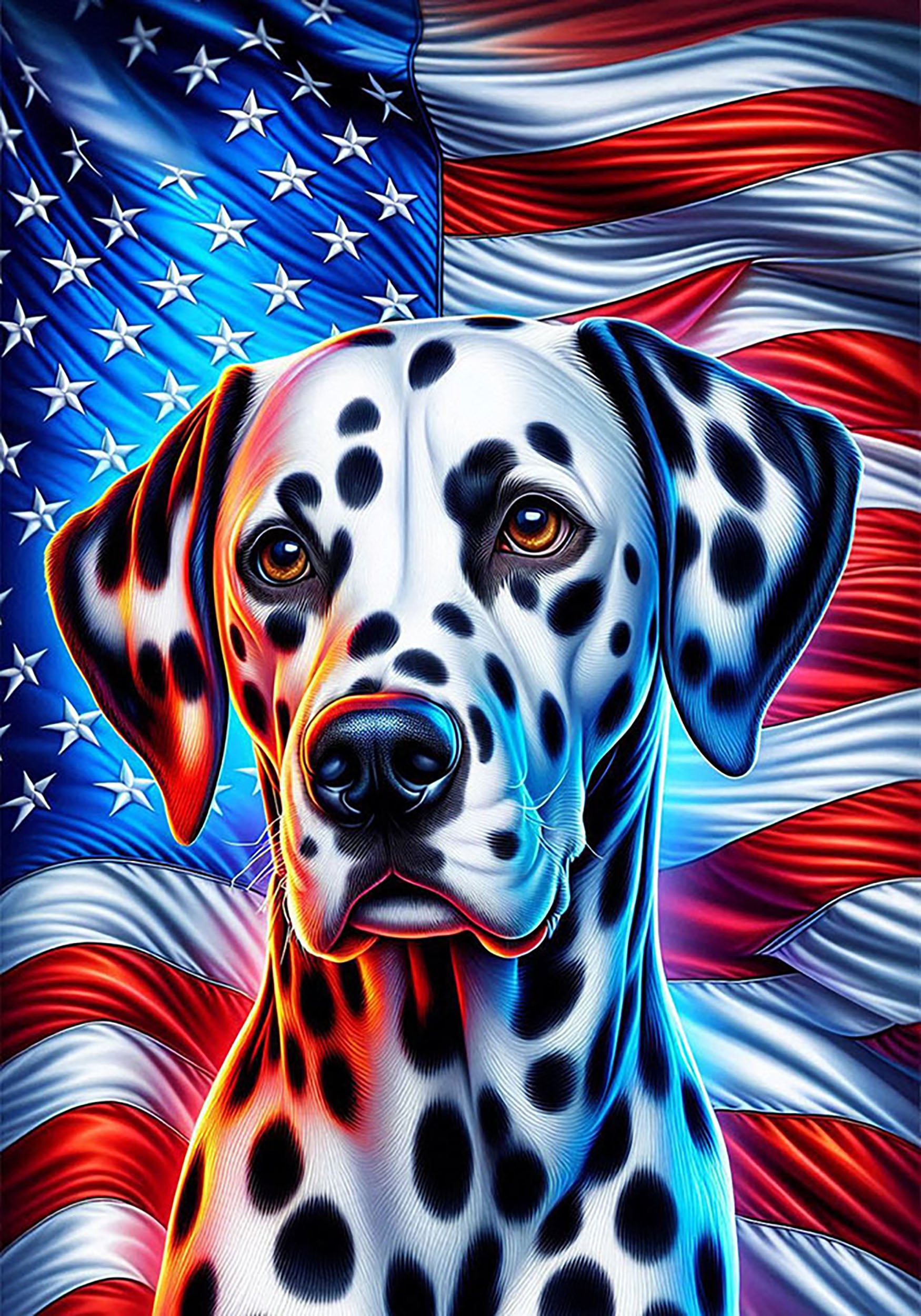 Dalmatian Black and White - Best of Breed DCR Patriotic III Outdoor ...