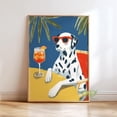 Dalmatian Cocktail Dog Kitchen Bar Wall Art Poster Unframed Paper Print ...