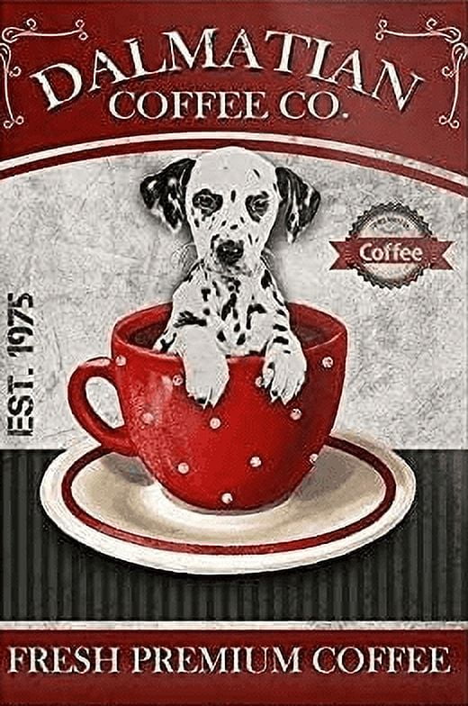 Dalmatian Diamond Painting Kits For Adults,Dalmatian Coffee Co Round ...