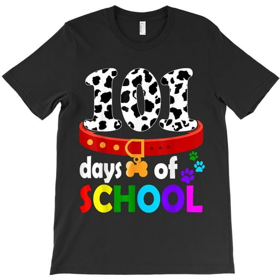 Dalmatian Dog 101 Days Of School Funny Teachers Kids Graphic H35029 ...