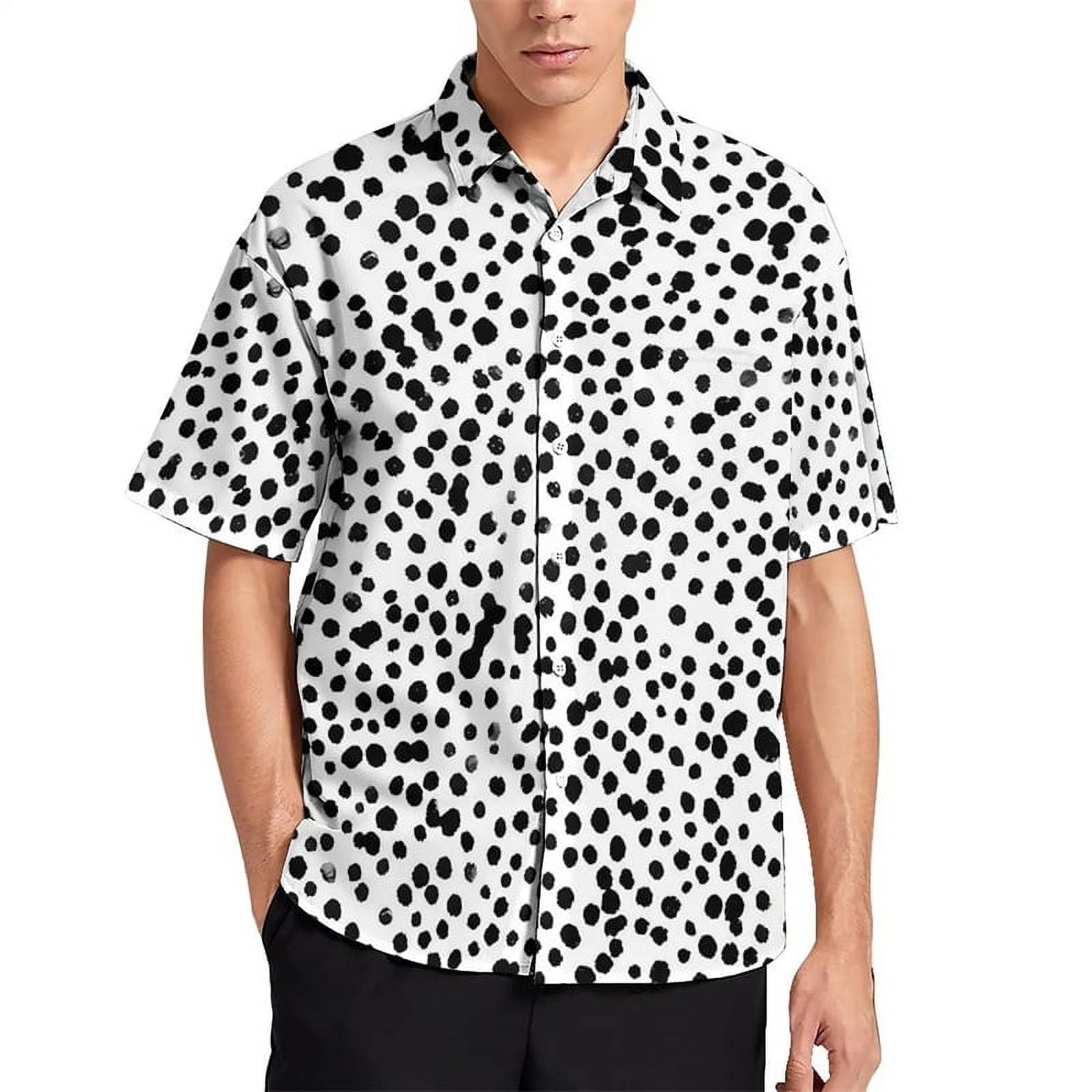 Dalmatian Dog 3D Printed Blouses Simple Spot Graphic Shirts For Men ...