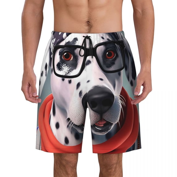 Dalmatian Dog Board Shorts Summer Animal Sports Fitness Beach Short ...
