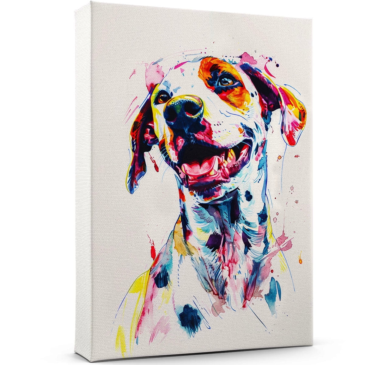 Dalmatian Dog Canvas Wall Art Prints,Watercolor Dog Art Canvas Painting ...