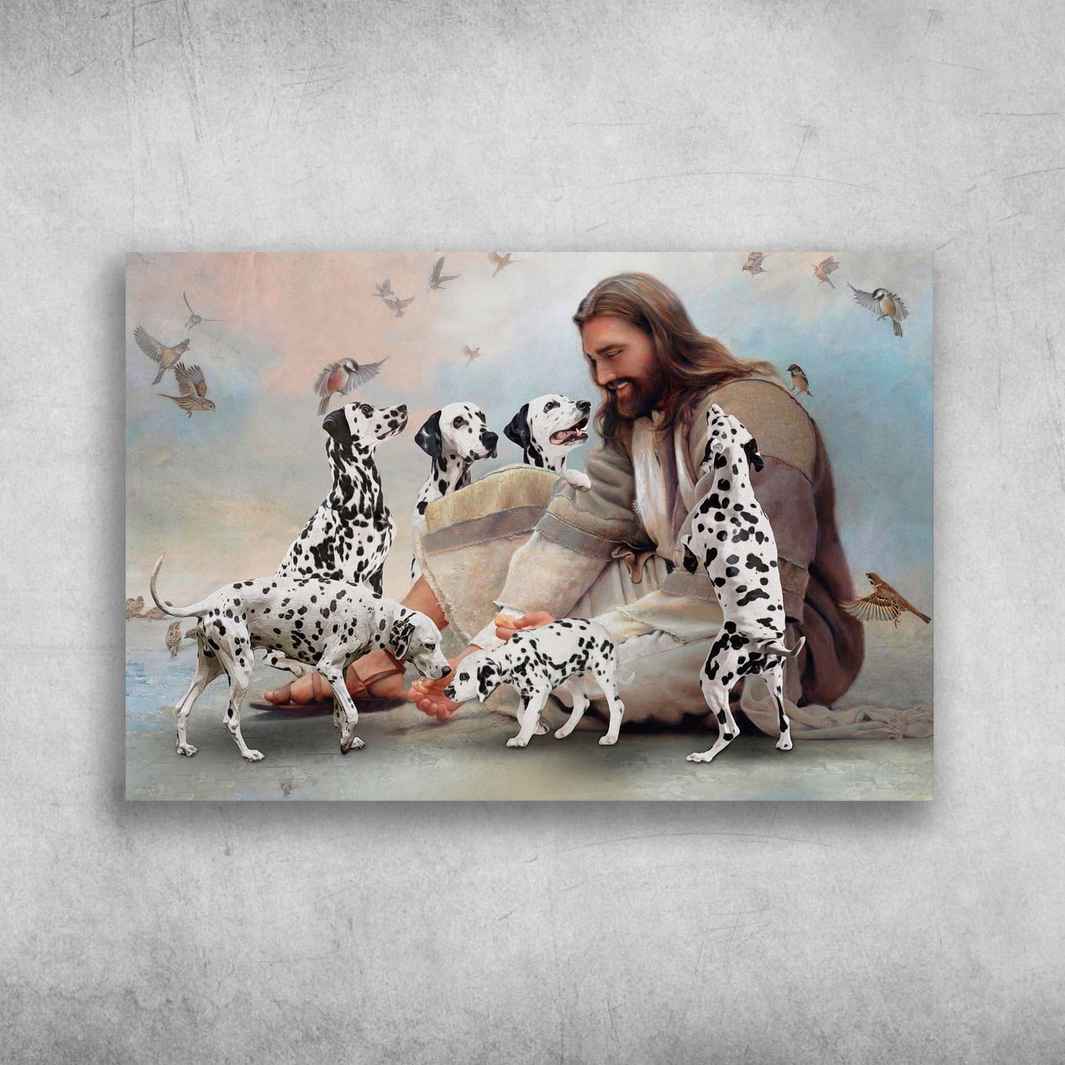 Dalmatian Dog, Dalmatian God, Jesus Dog Lover 24 x 36 Inch Poster ...