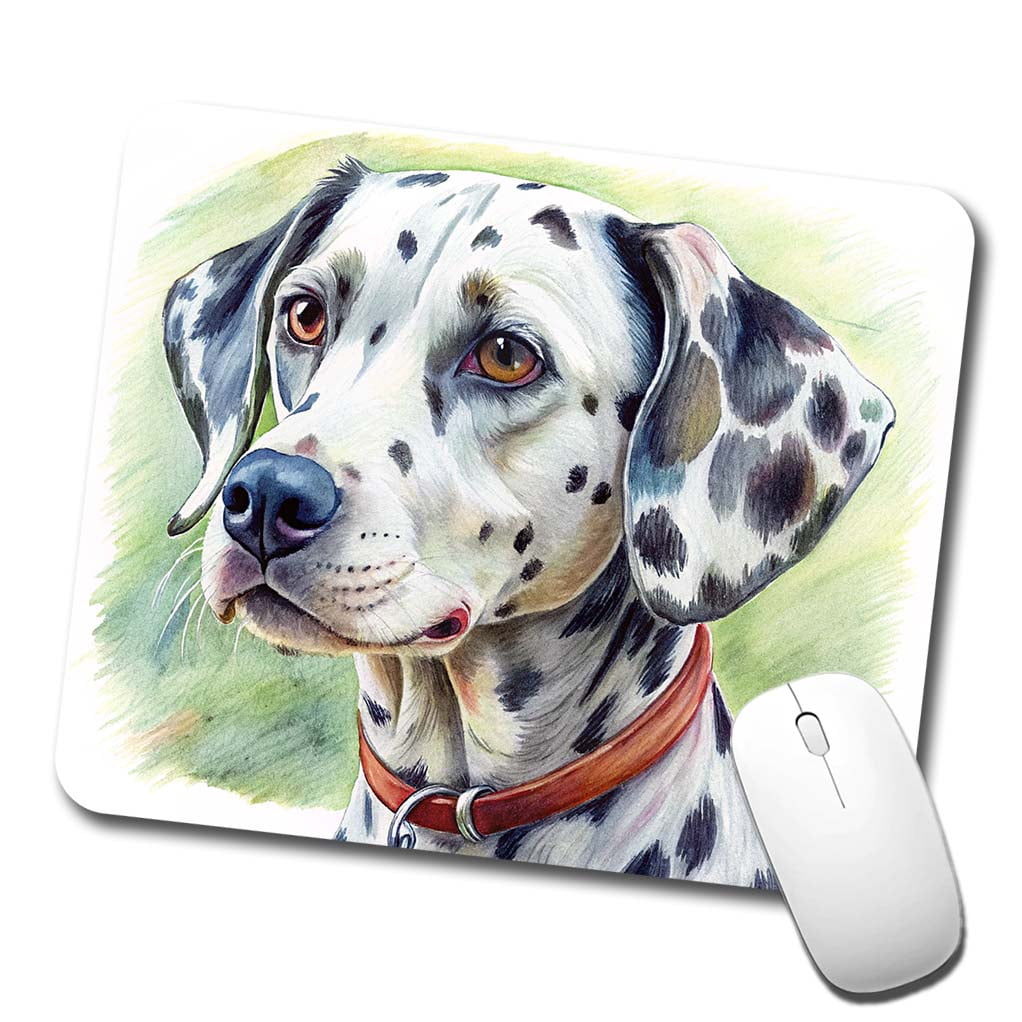 Dalmatian Dog Illustration Mouse Pad Low Profile Gaming Mat - Walmart.com