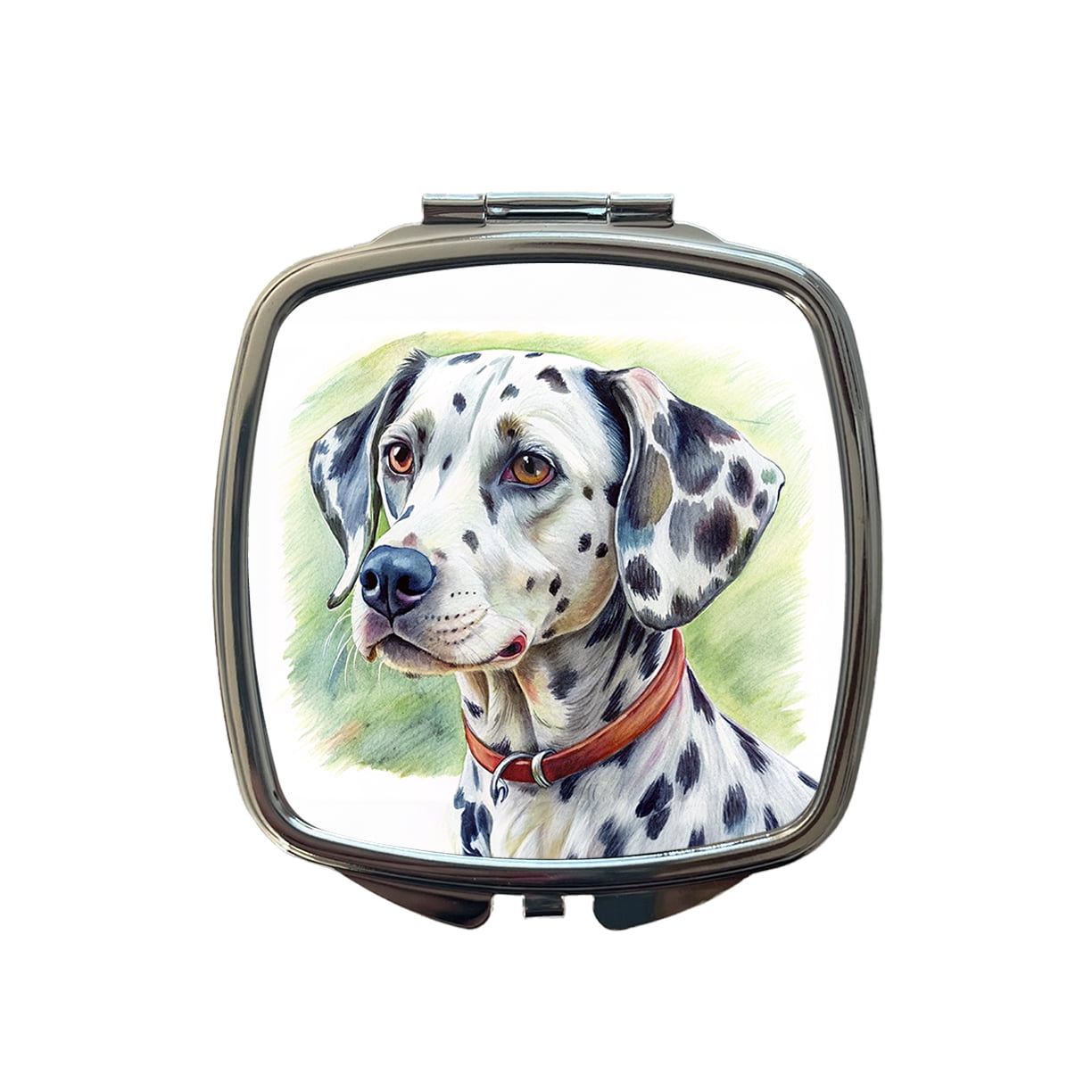 Dalmatian Dog Illustration Travel Makeup Handbag Purse Small Pocket ...