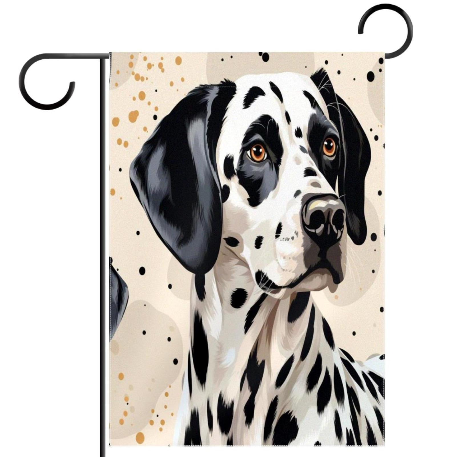 Dalmatian Dog Print Polyester Garden Flag House Banner 28 x 40 inch ...