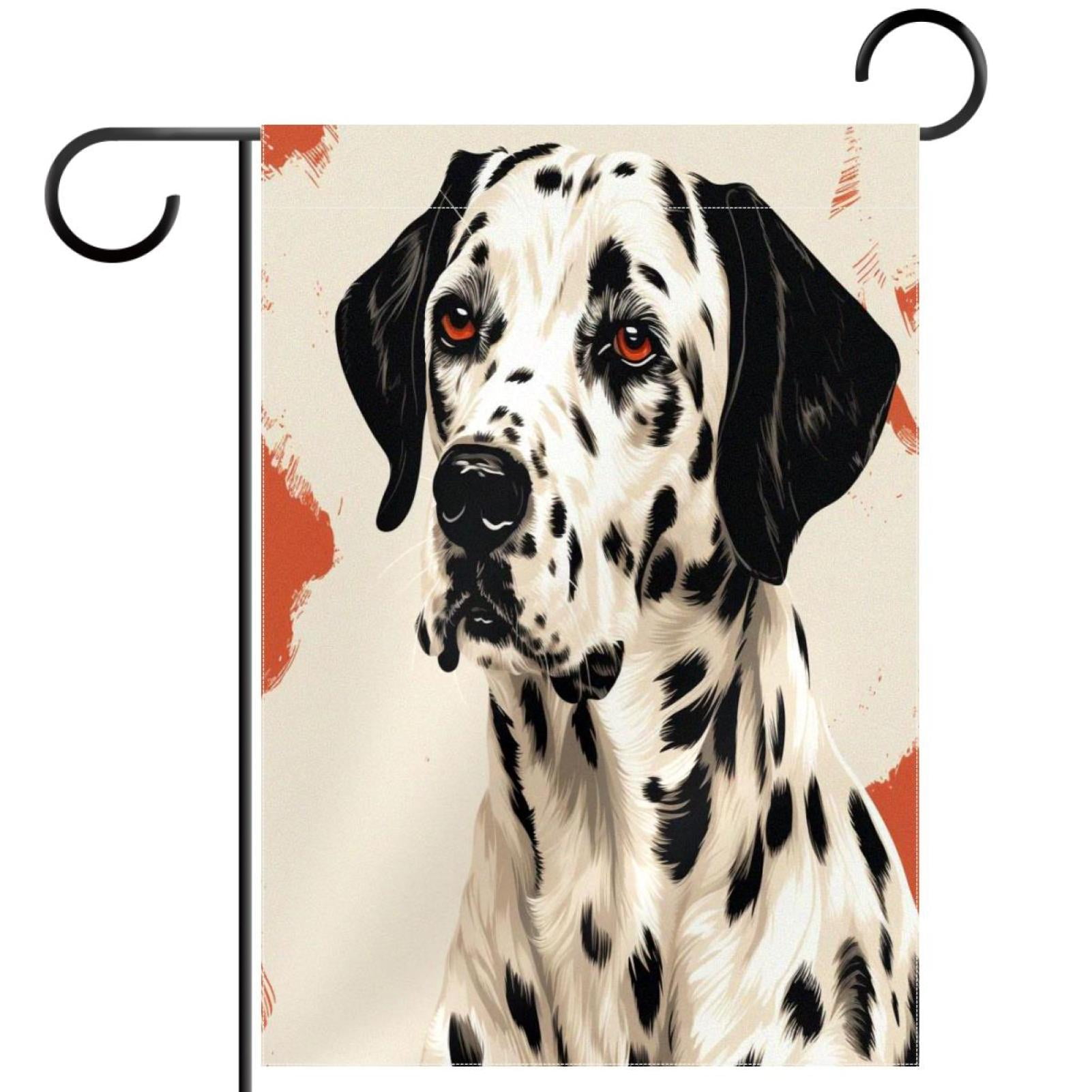 Dalmatian Dog Print Polyester Garden Flag House Banner 28 x 40 inch ...