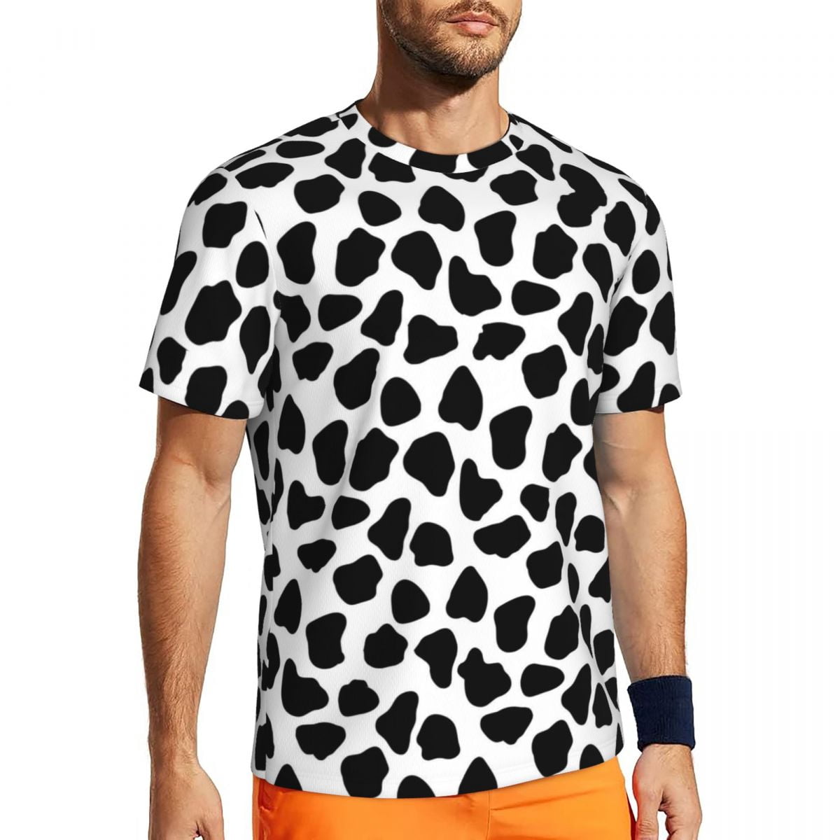 Dalmatian Dog Sports T Shirt Funny Animal Print Harajuku T-Shirts Man ...