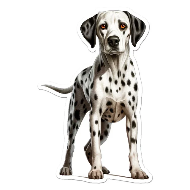 Dalmatian Dog Sticker Phone Decal Water Bottle Stickers Car Decals ...
