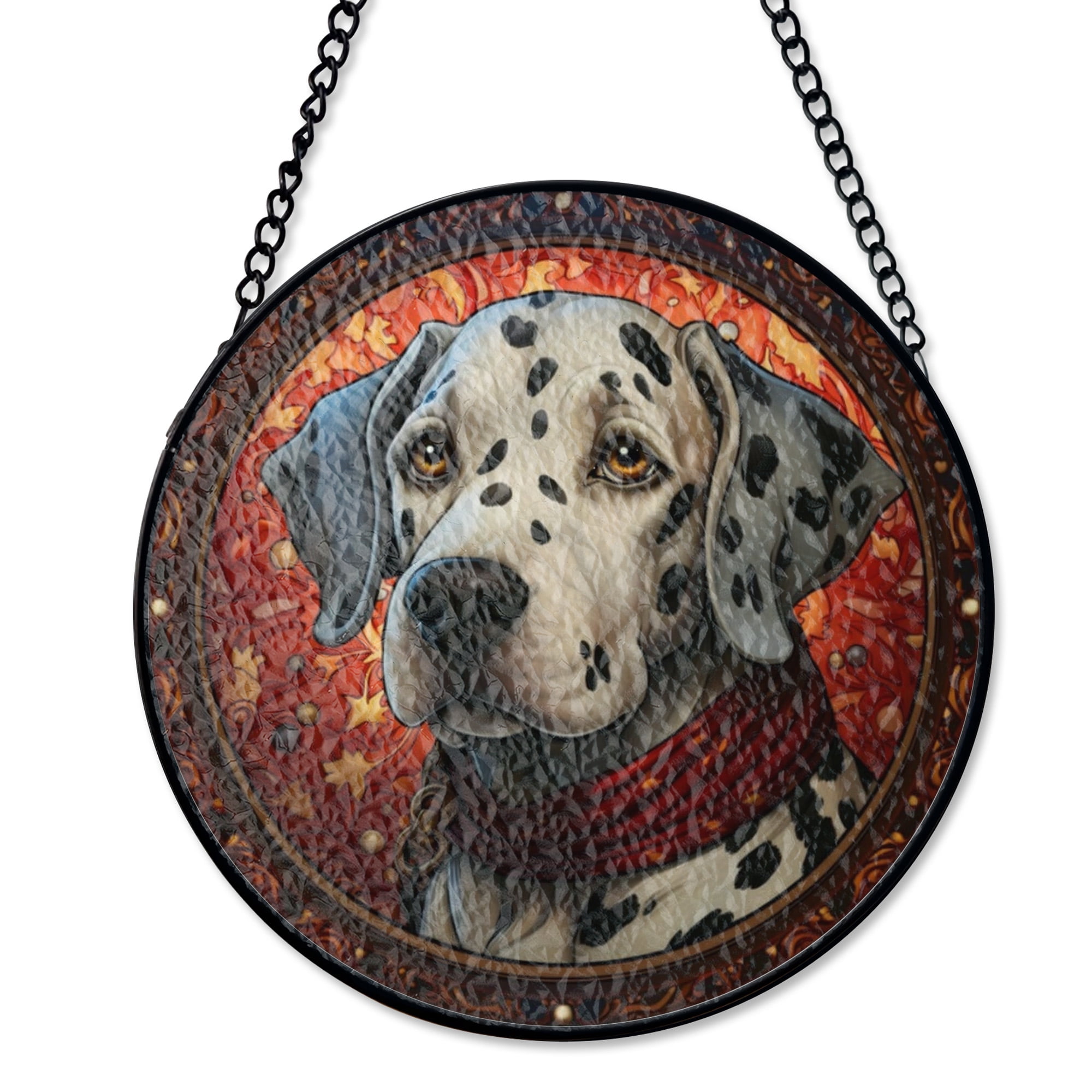 Dalmatian Dog Suncatcher Stained Glass Style, UV Printed Glass, Pet ...