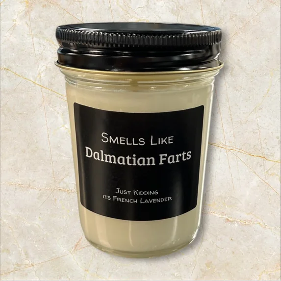 Dalmatian Farts | French Lavender Soy Candle | Dog Owner Gifts | Pet ...