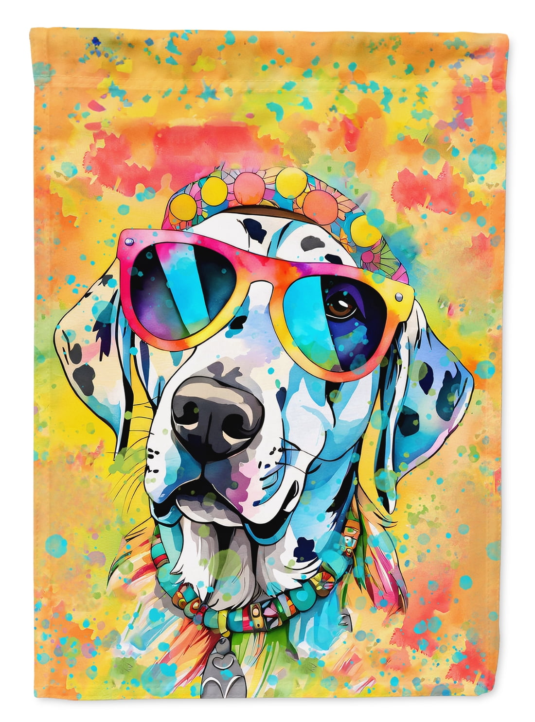 Dalmatian Hippie Dawg Garden Flag - Walmart.com