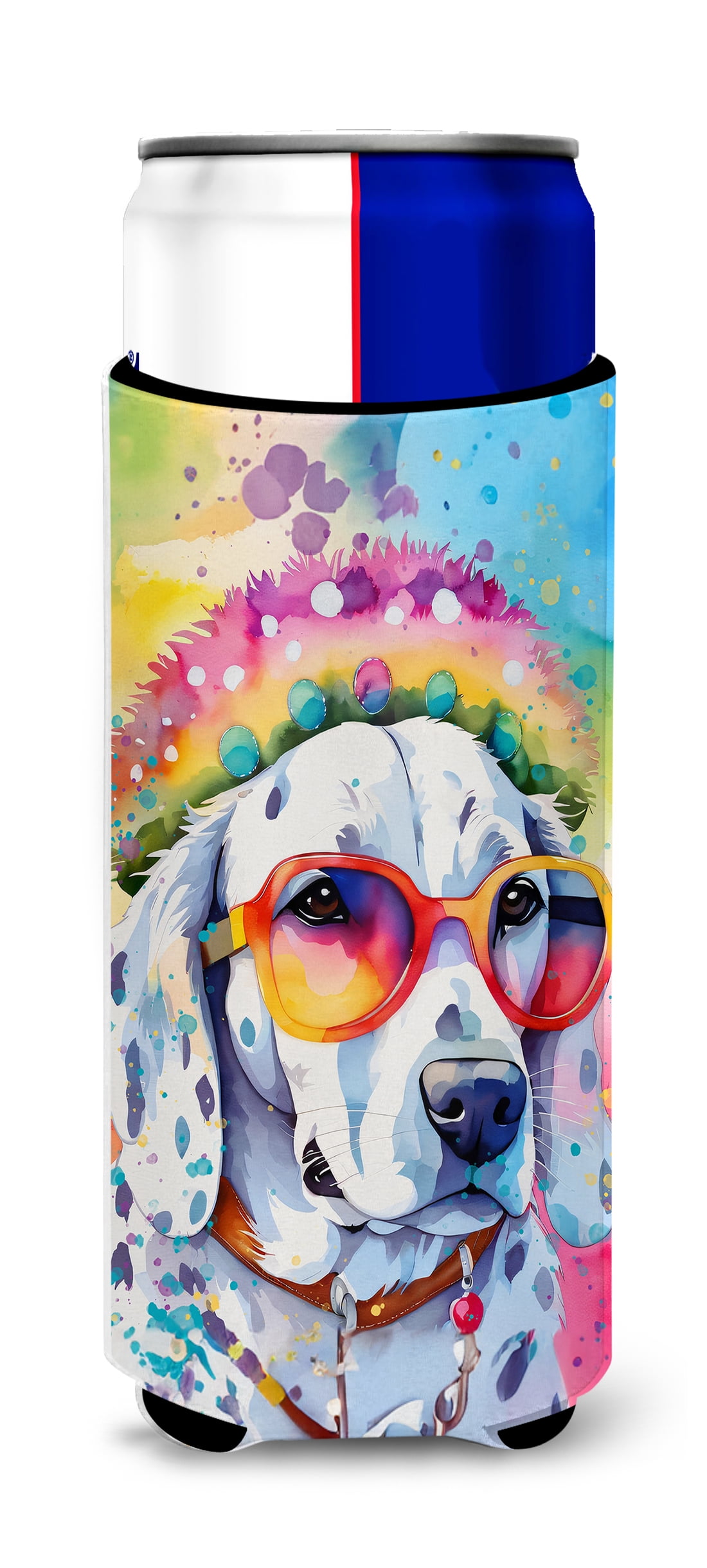 Dalmatian Hippie Dawg Hugger for Ultra Slim Cans 4 in x 6.5 in ...
