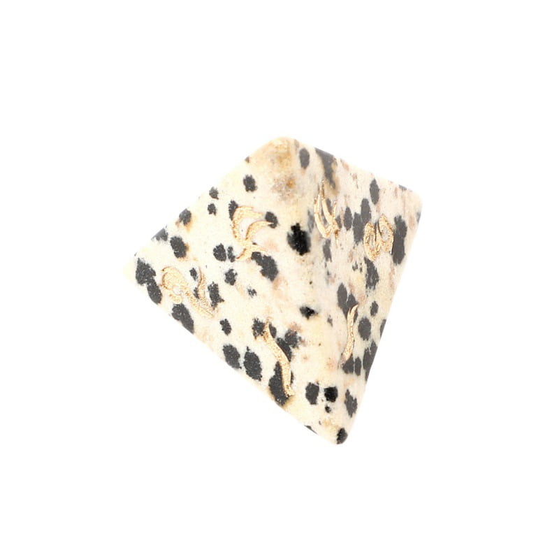 Dalmatian Jasper Dice Hand-Carved Gemstone Dice D4 D6 D8 D10 D12 D20 ...