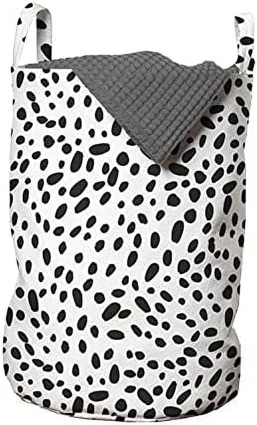 Dalmatian Laundry Bag, Domestic Animal Dog Skin Print Dots Spots Pointy ...