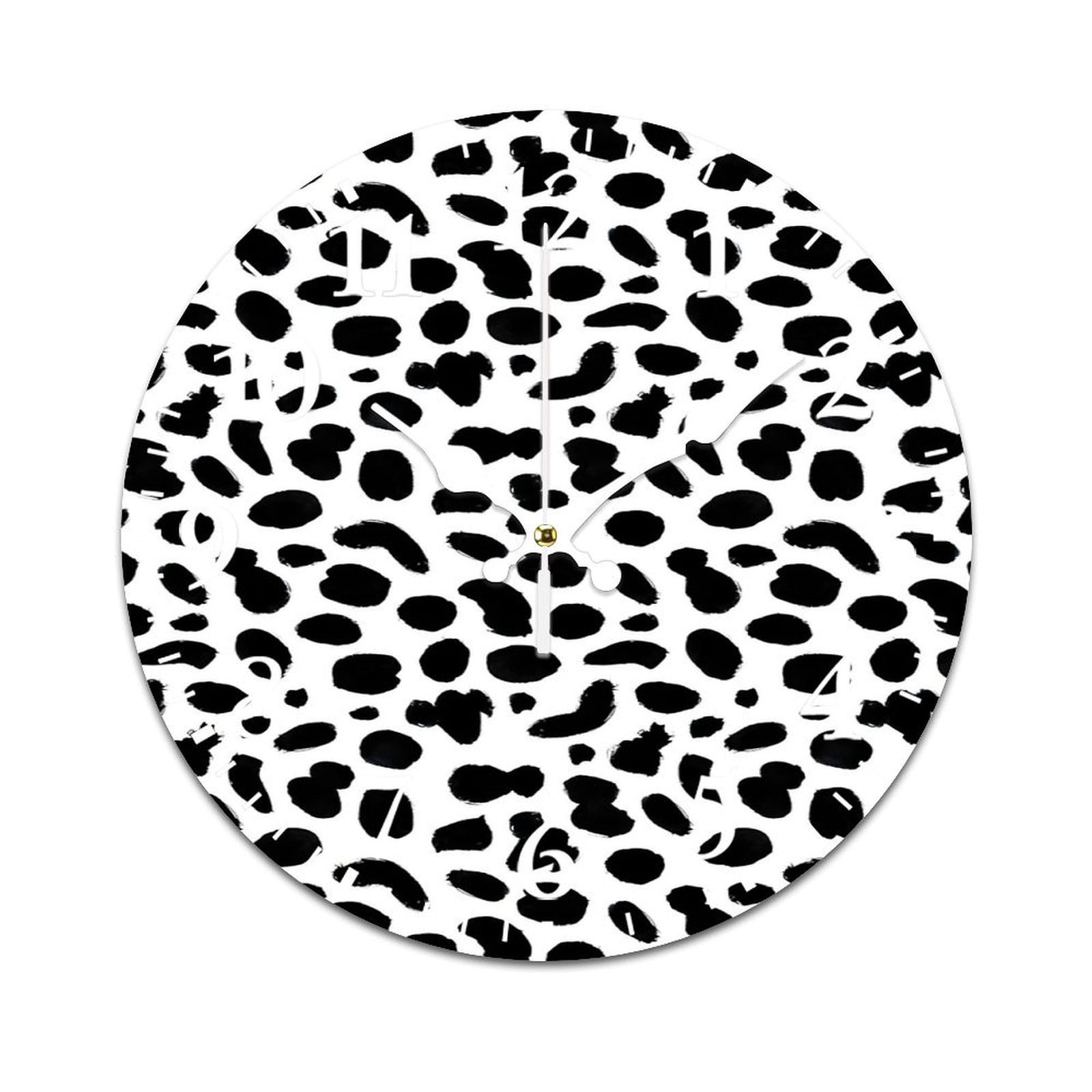 Dalmatian Pattern Wall Clock Modern Design Clocks Wall Hanging Home ...