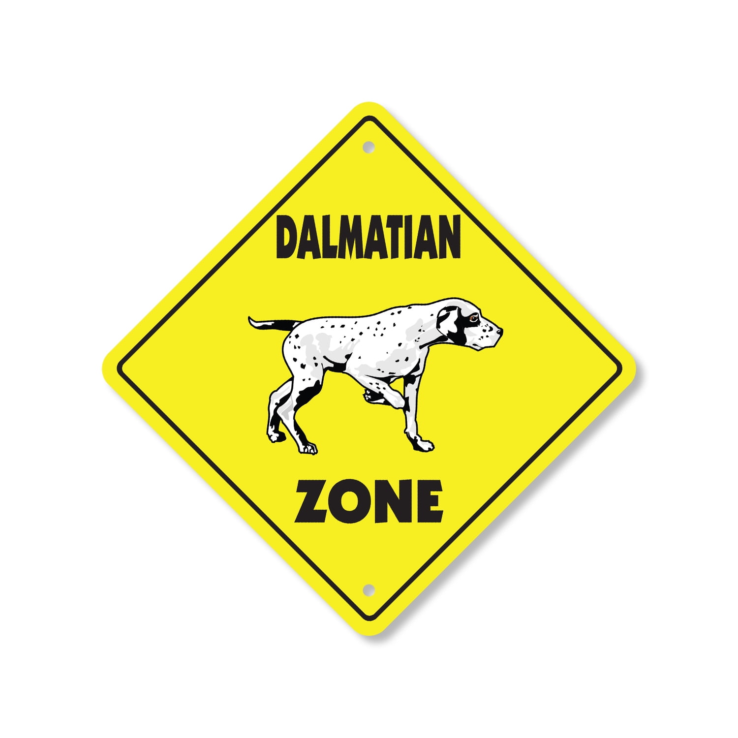 Dalmatian Plastic Crossing Sign - 12 Inch X 12 Inch Xing Sign Gift Dog ...