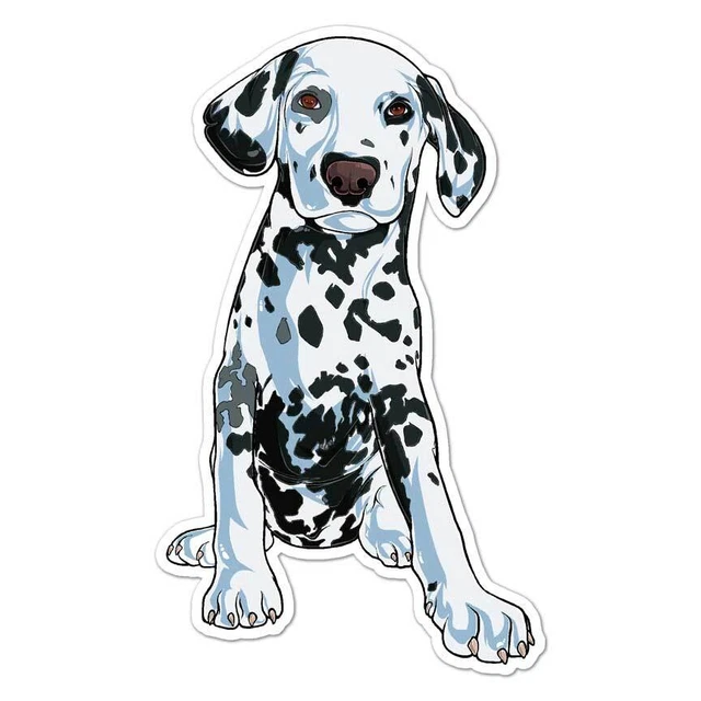 Dalmatian Puppy Dog Sticker Indoor Outdoor Phone Decal Water Bottle ...