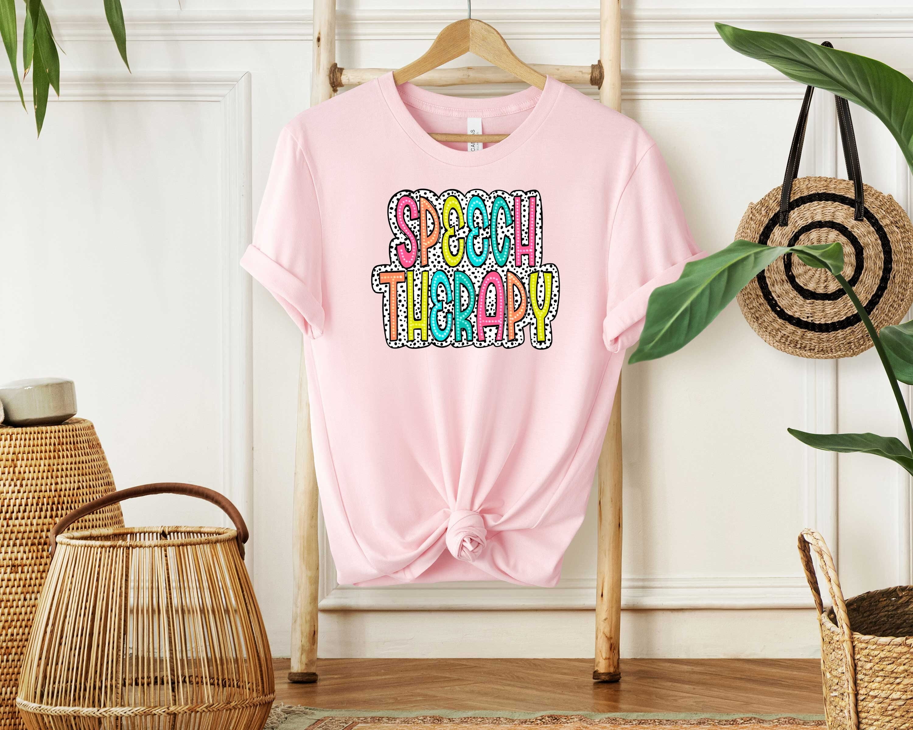 Dalmatian Speech Therapy Shirt, SLP Gifts, Sign Language T-shirt ...