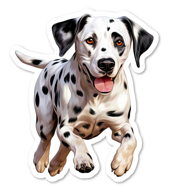Dalmatian Sticker, Laptop, Water Bottle, Scrapbook Collectible ...
