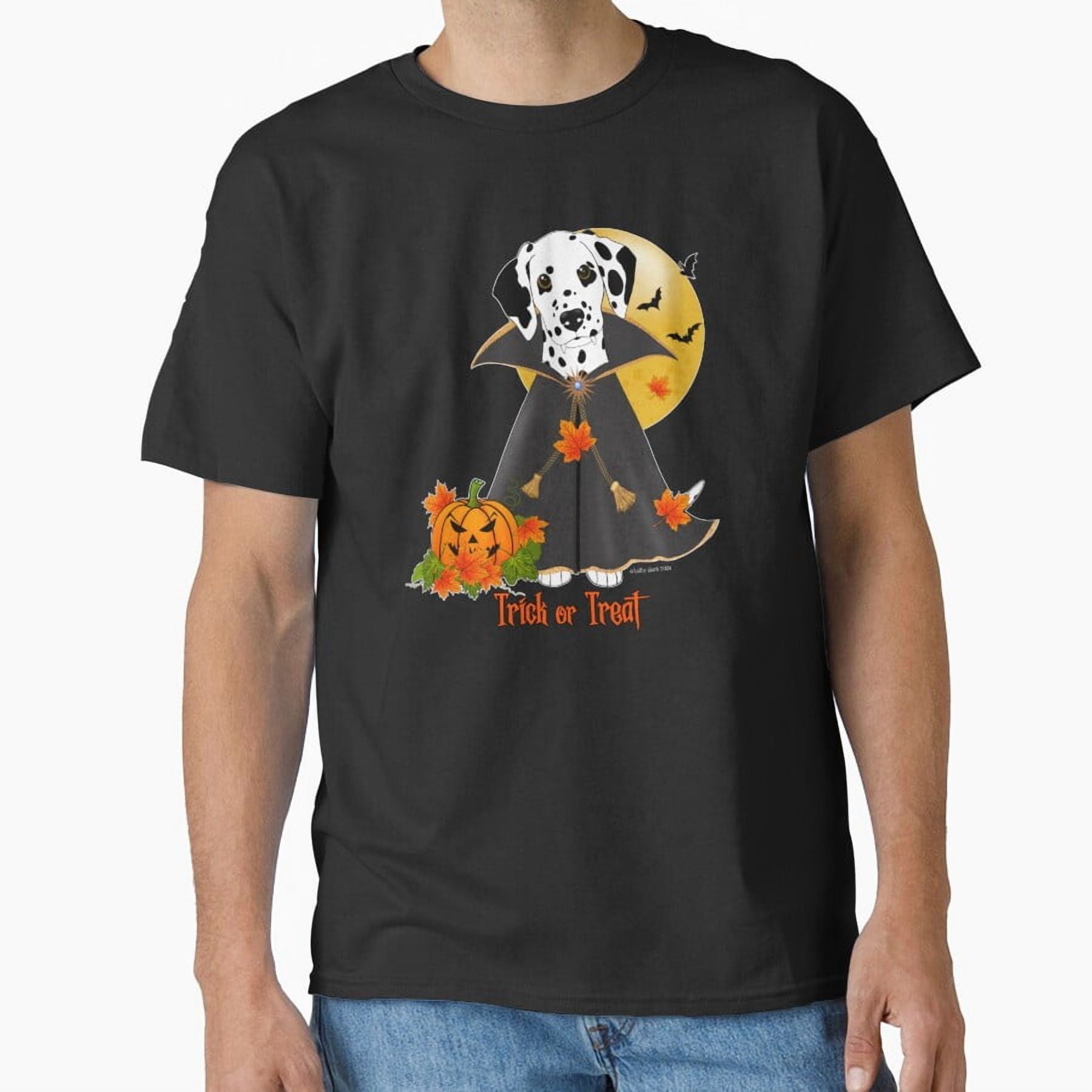 Dalmatian Vam Pup Black Spotted Funny Vampire H19762 T-Shirt, for Men ...