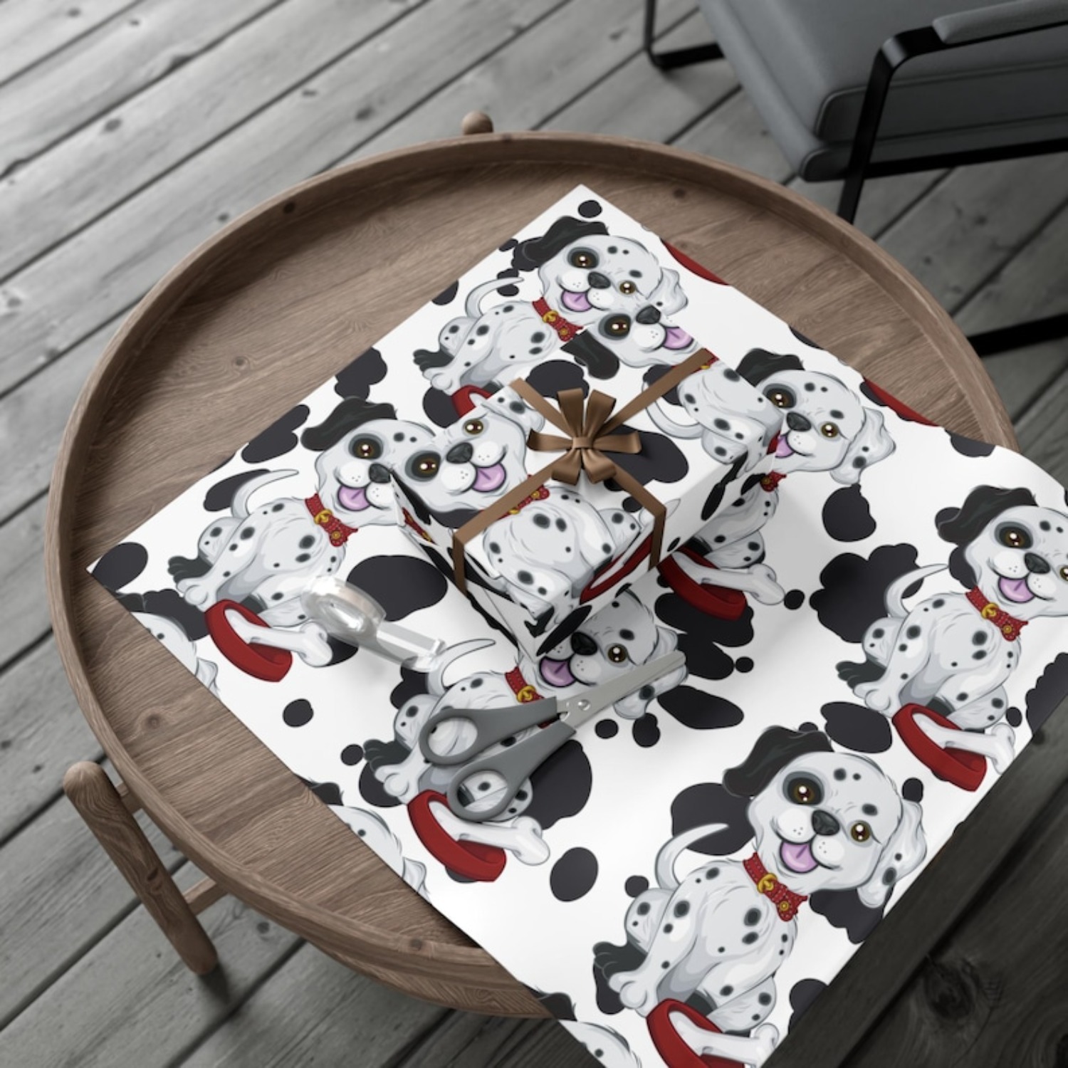 Dalmatian Wrap Paper Roll Cute Dog Wrapping Paper Puppy Gift Wrapping ...