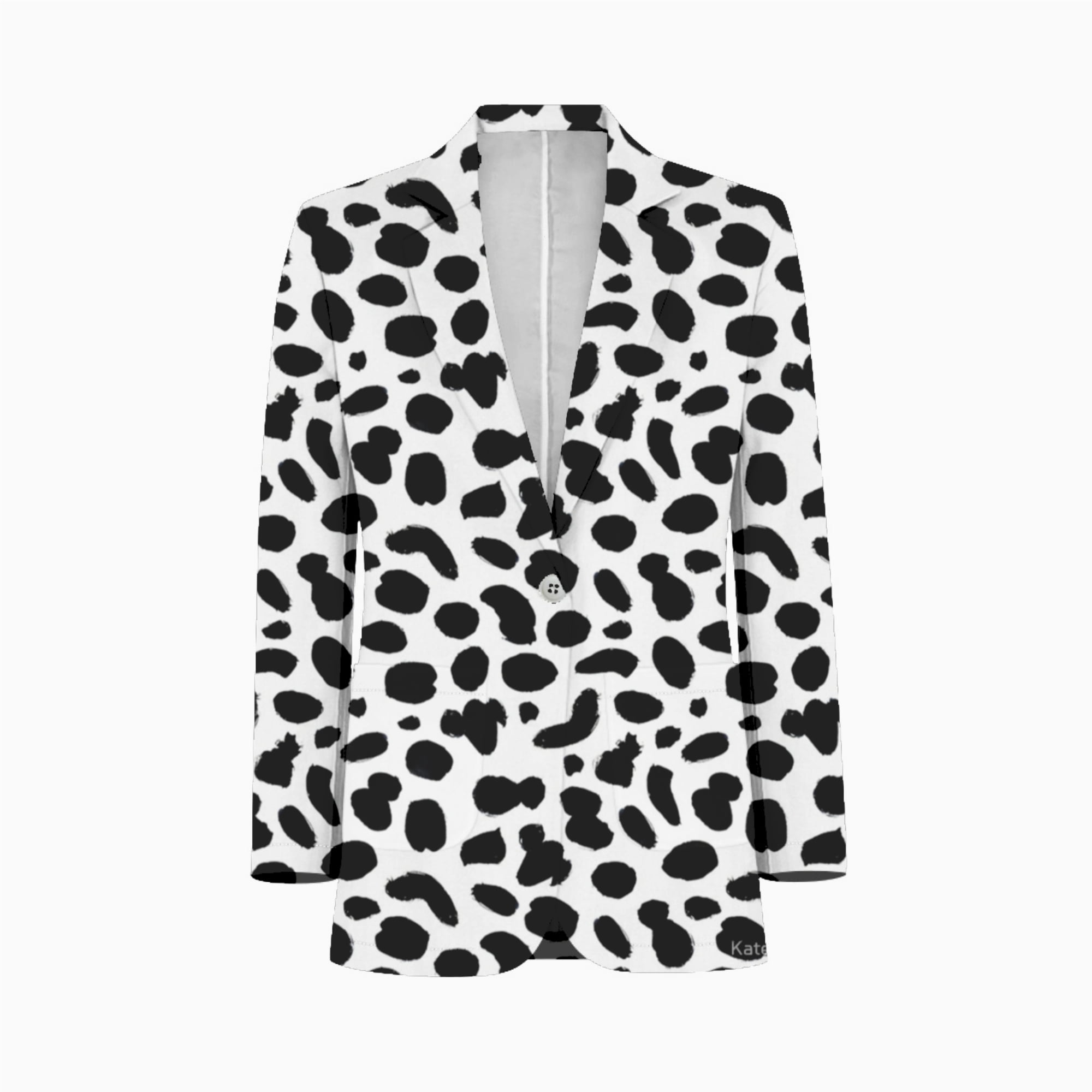 Dalmatian pattern Mens Suits Shawl Collar Slim Fit Suit Mens Groom ...